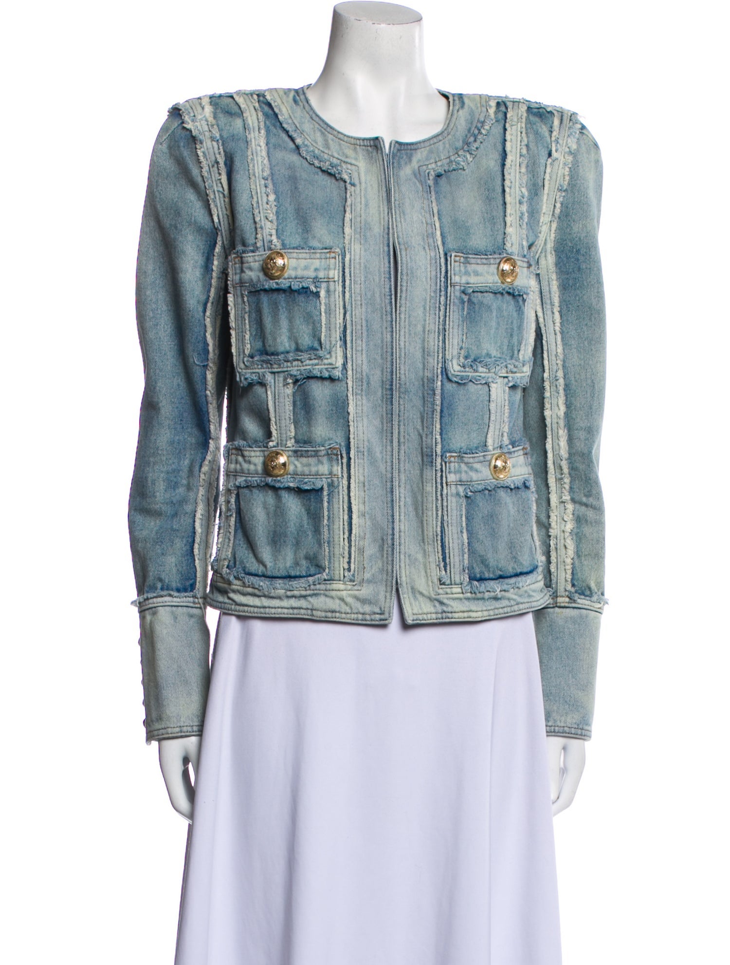 Balmain Denim Jacket - Blue Jackets, Clothing - BAM82469 | The RealReal