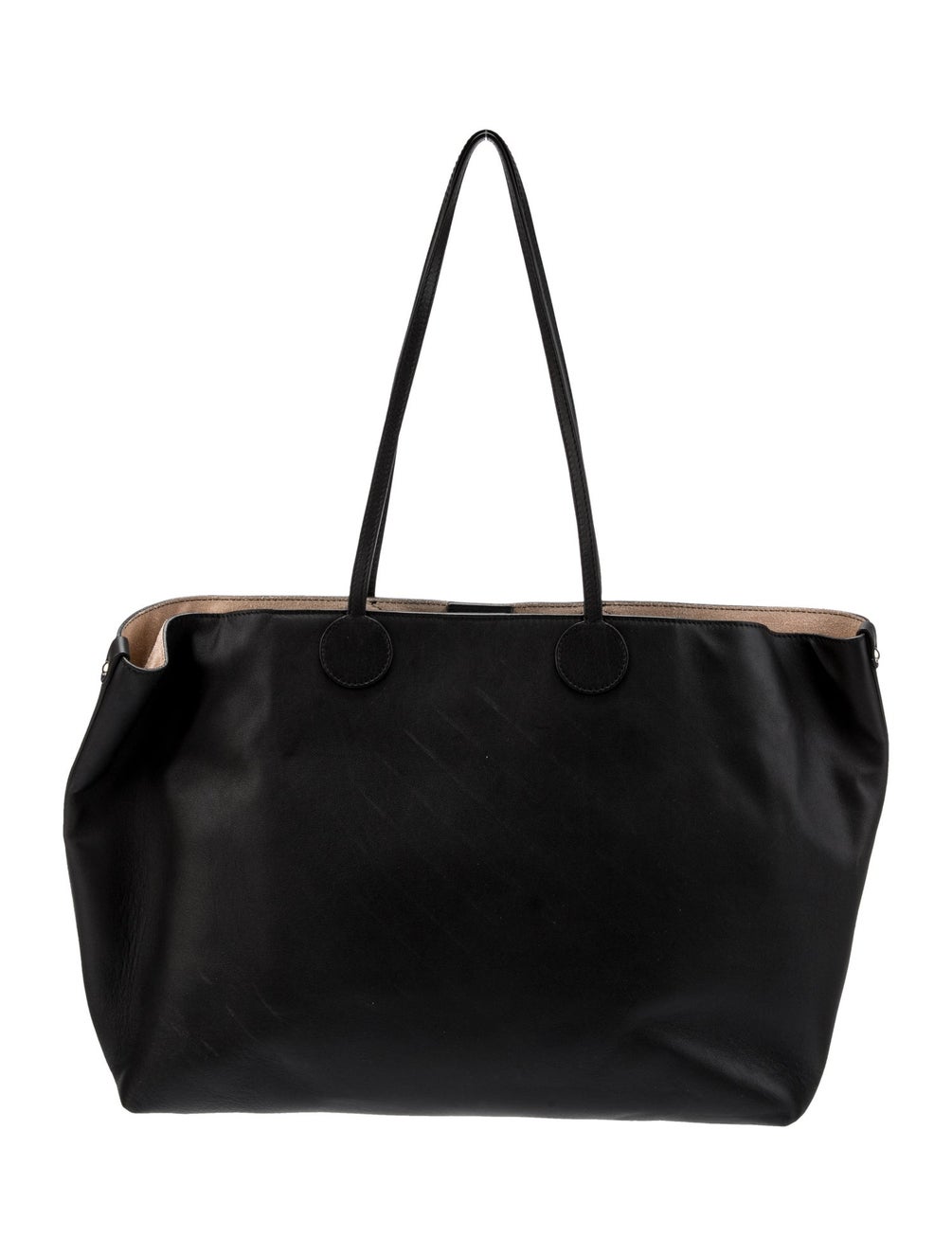 Balmain Leather Tote Bag - Black Totes, Handbags - BAM82605 | The RealReal