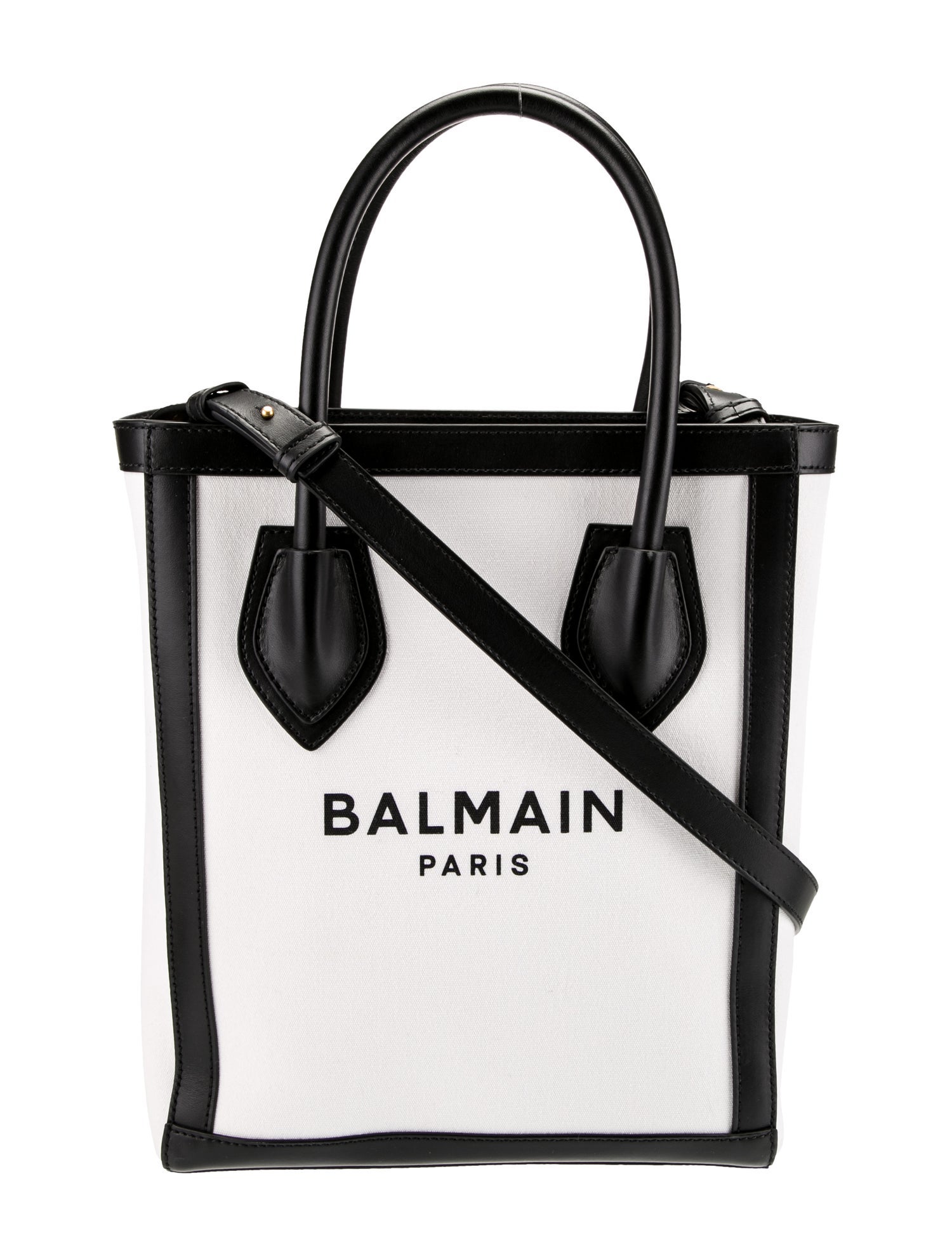 Balmain Patent Leather Trimmed PVC Tote Bag - Clear Totes, Handbags ...