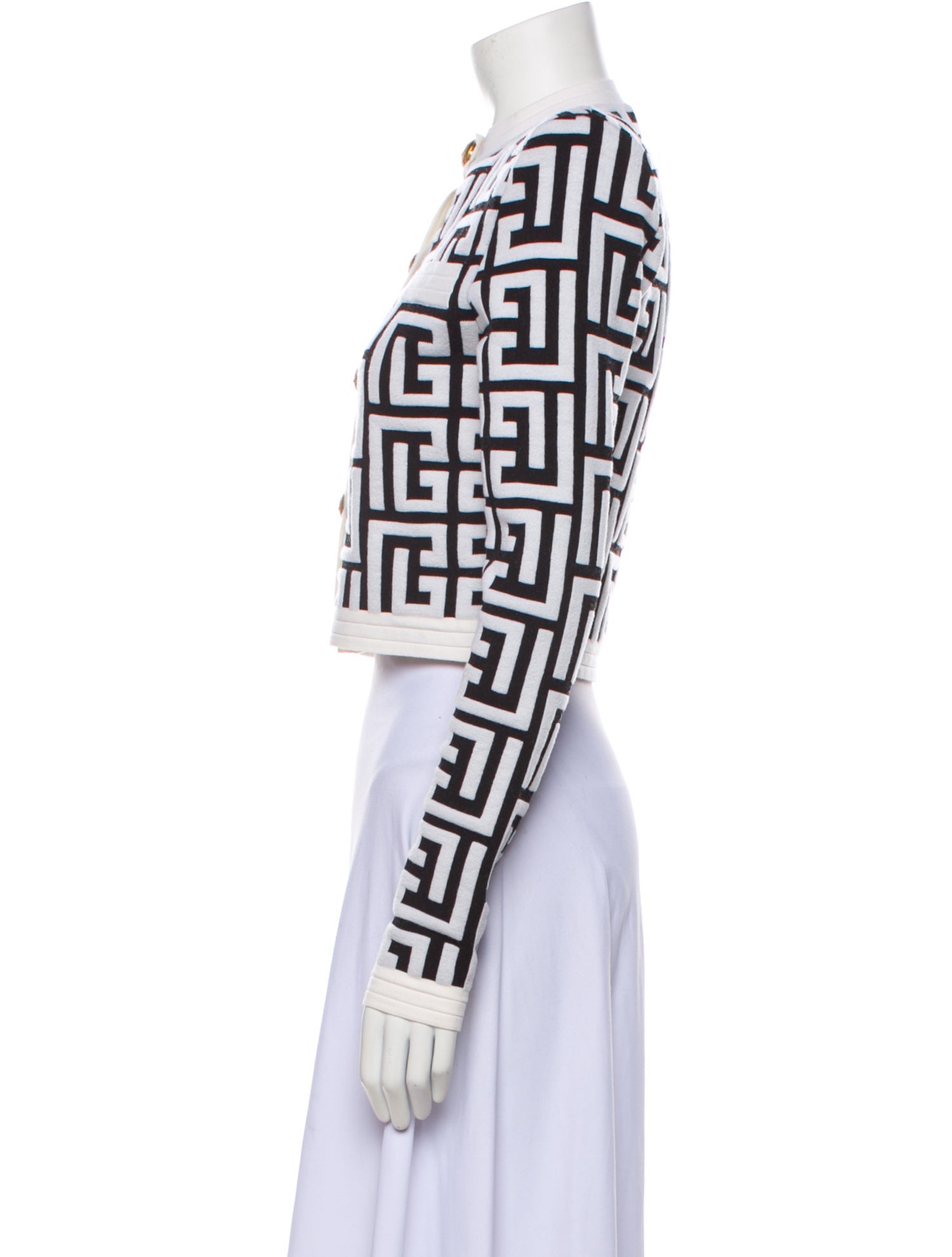 Balmain Printed Evening Jacket - Neutrals Jackets, Clothing - BAM87116 ...