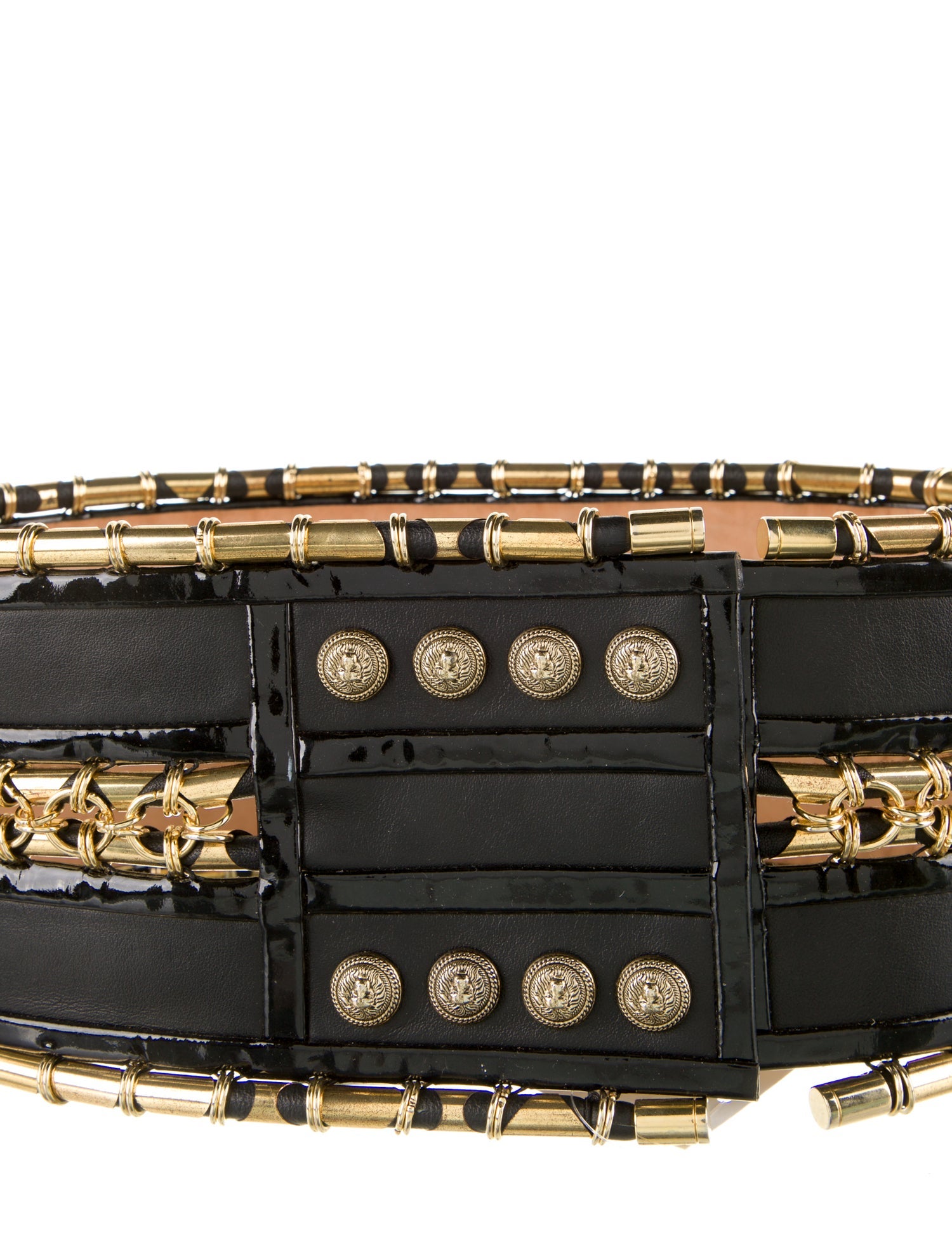 Balmain Wide Leather Belt - Black Belts, Accessories - BAM87270 | The ...