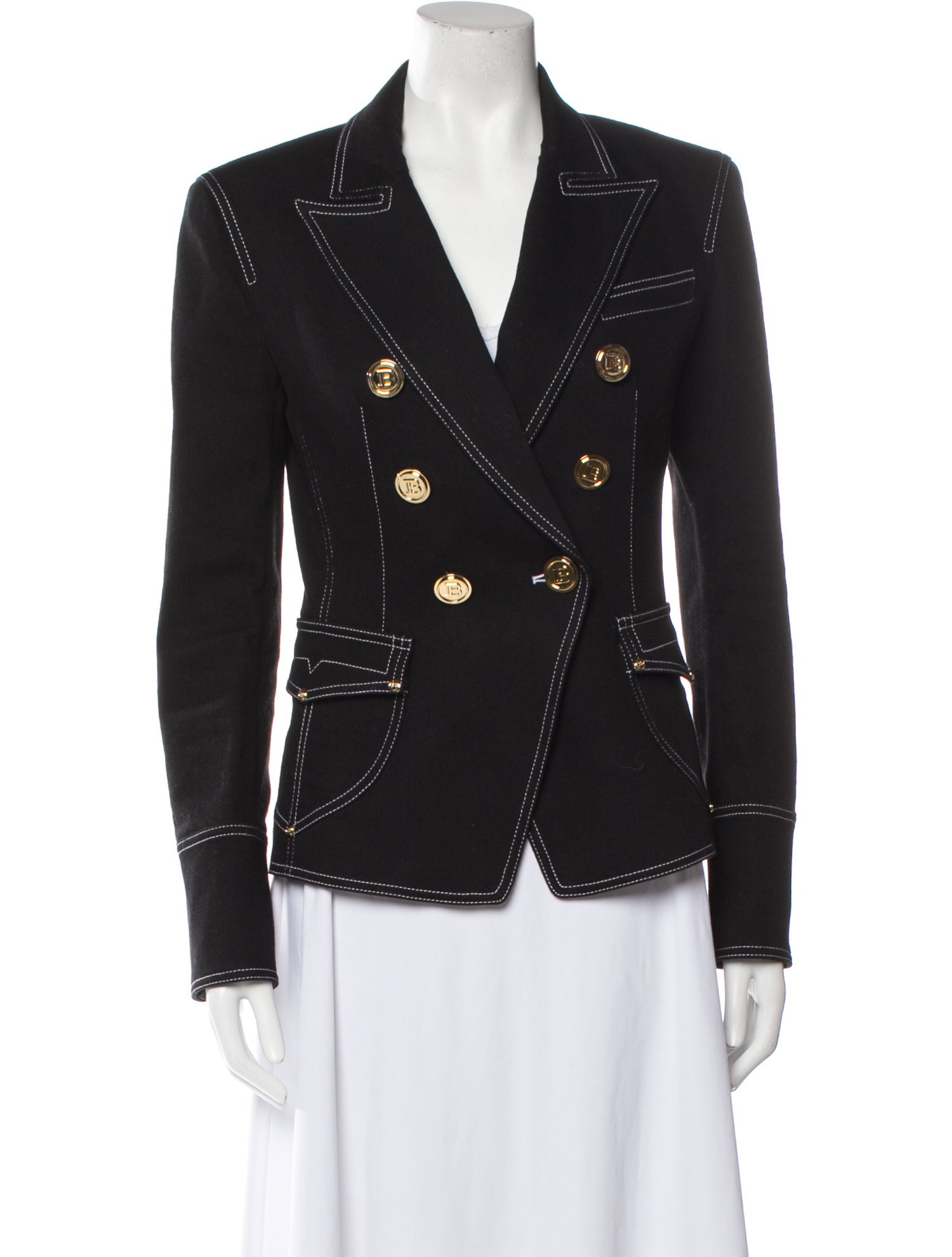 Balmain Blazer - Black Jackets, Clothing - BAM88190 | The RealReal