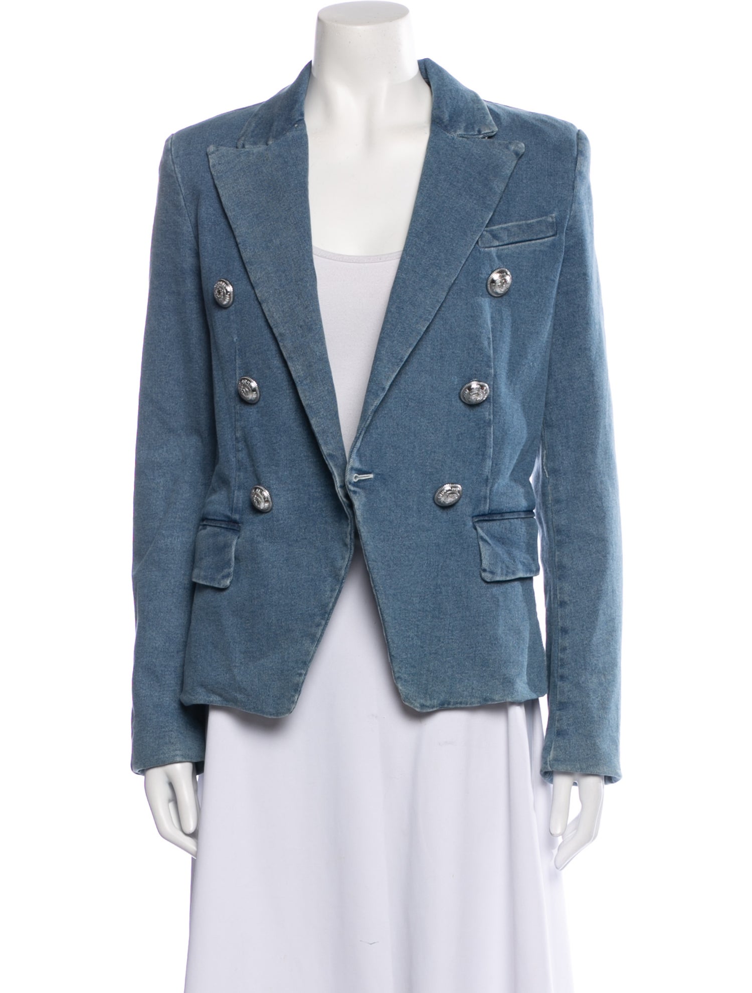 Balmain Denim Jacket - Blue Jackets, Clothing - BAM88537 | The RealReal