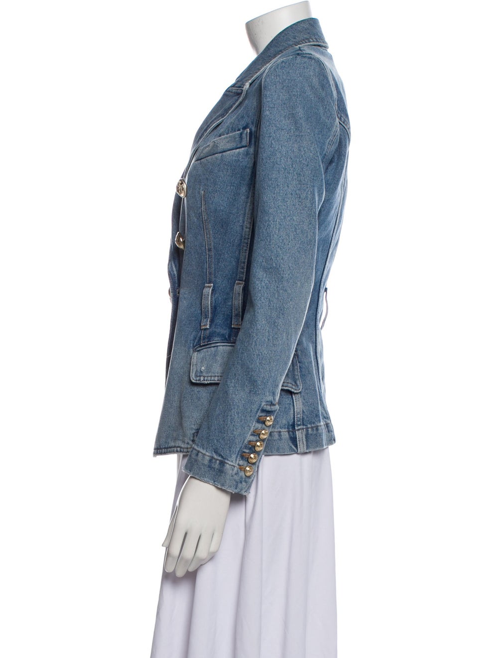 Balmain Denim Jacket w/ Tags - Blue Jackets, Clothing - BAM88641 | The ...