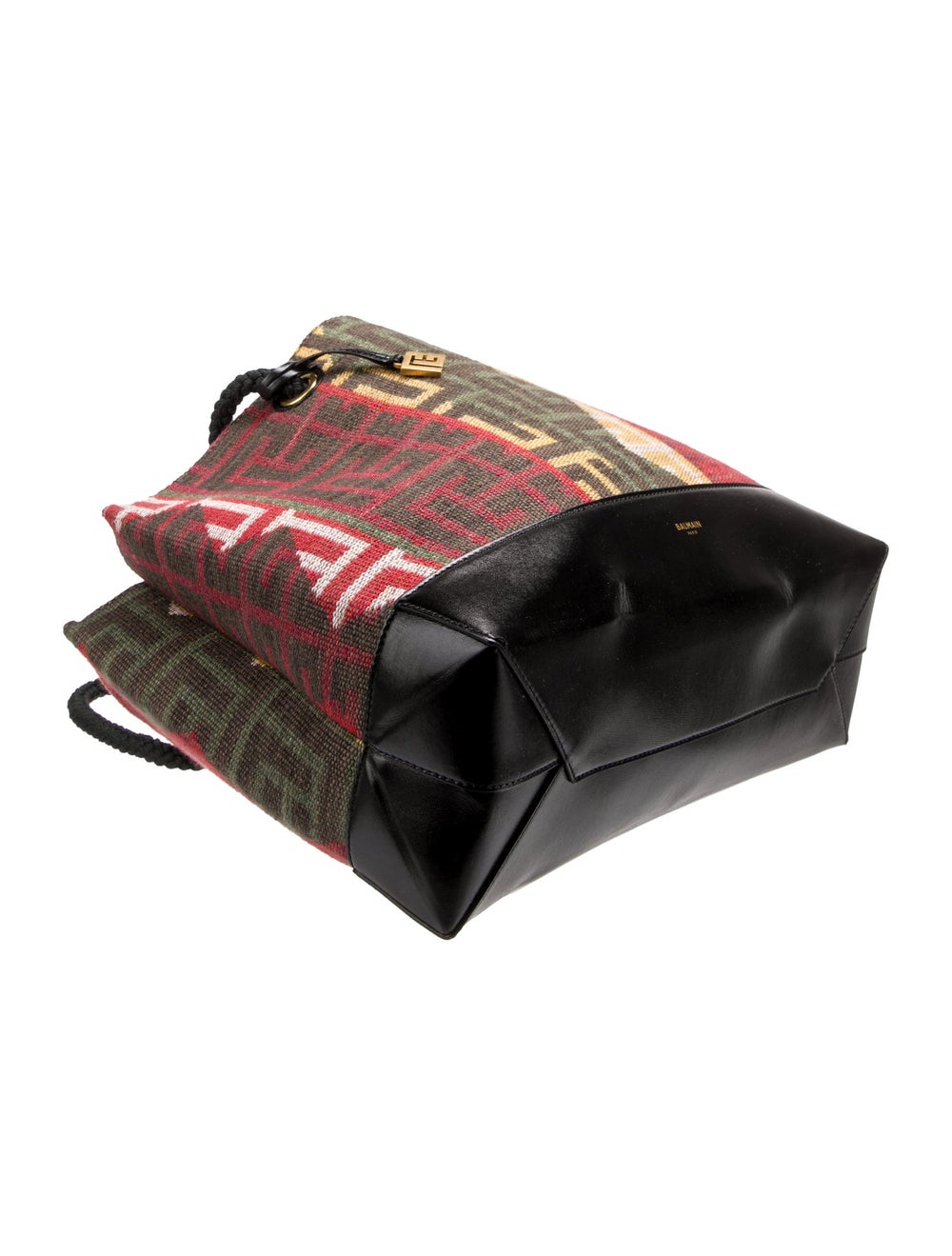 Balmain Leather Trimmed Tote Bag - Red Totes, Handbags - BAM88866 | The ...