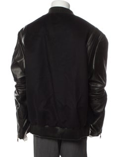 Balmain Graphic Print Varsity Jacket w/ Tags - Black Outerwear ...