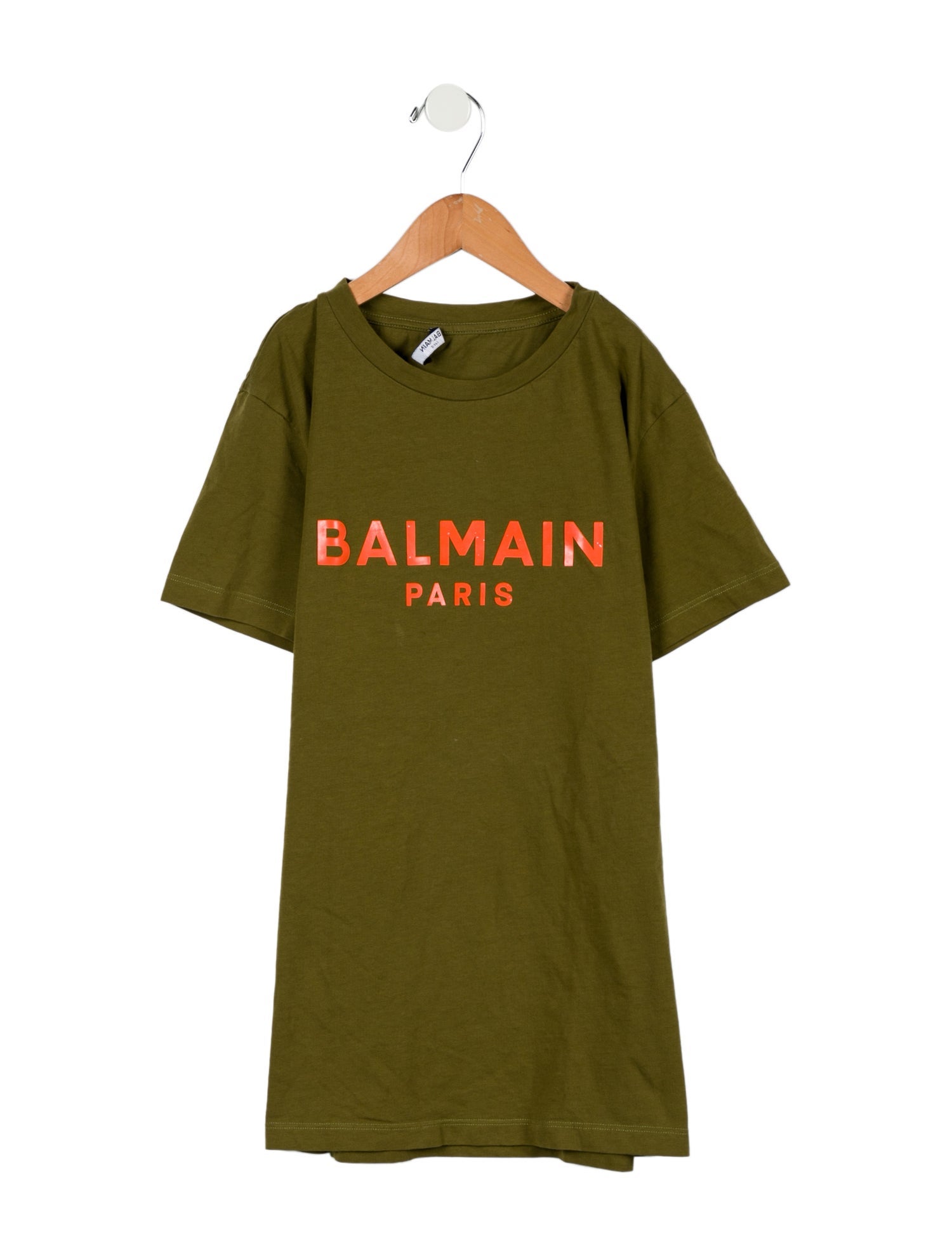 Balmain Logo Graphic Woven T-Shirt - Green Sizes 7-16, Boys - BAM89581 ...