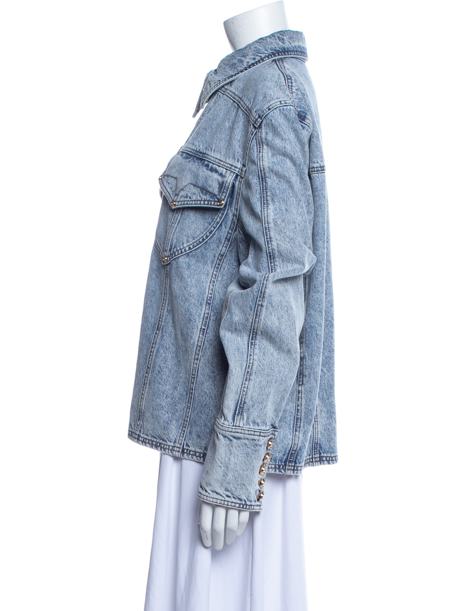 Balmain Denim Jacket - Blue Jackets, Clothing - BAM90068 | The RealReal