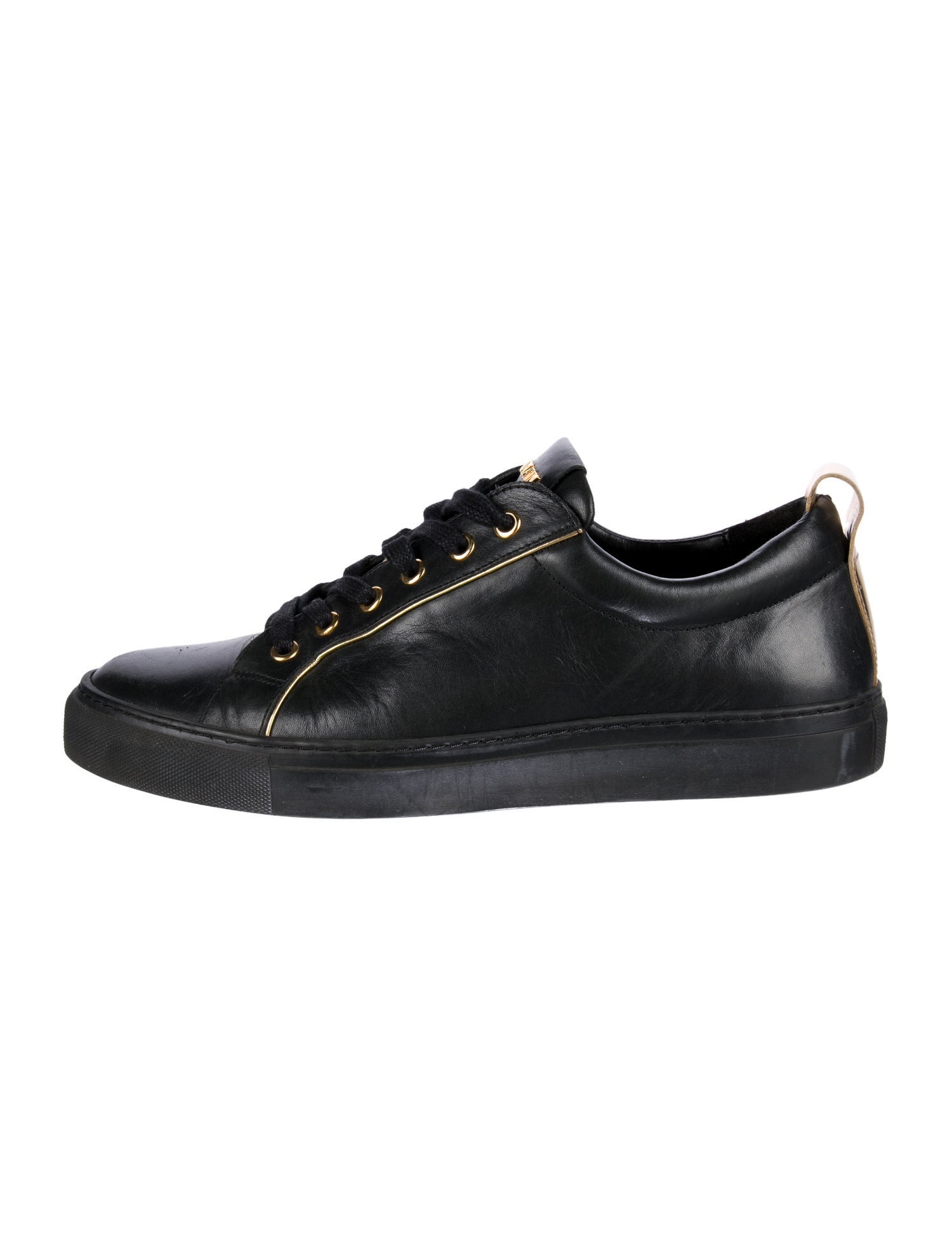 Balmain Leather Sneakers - Black Sneakers, Shoes - BAM91025 | The RealReal