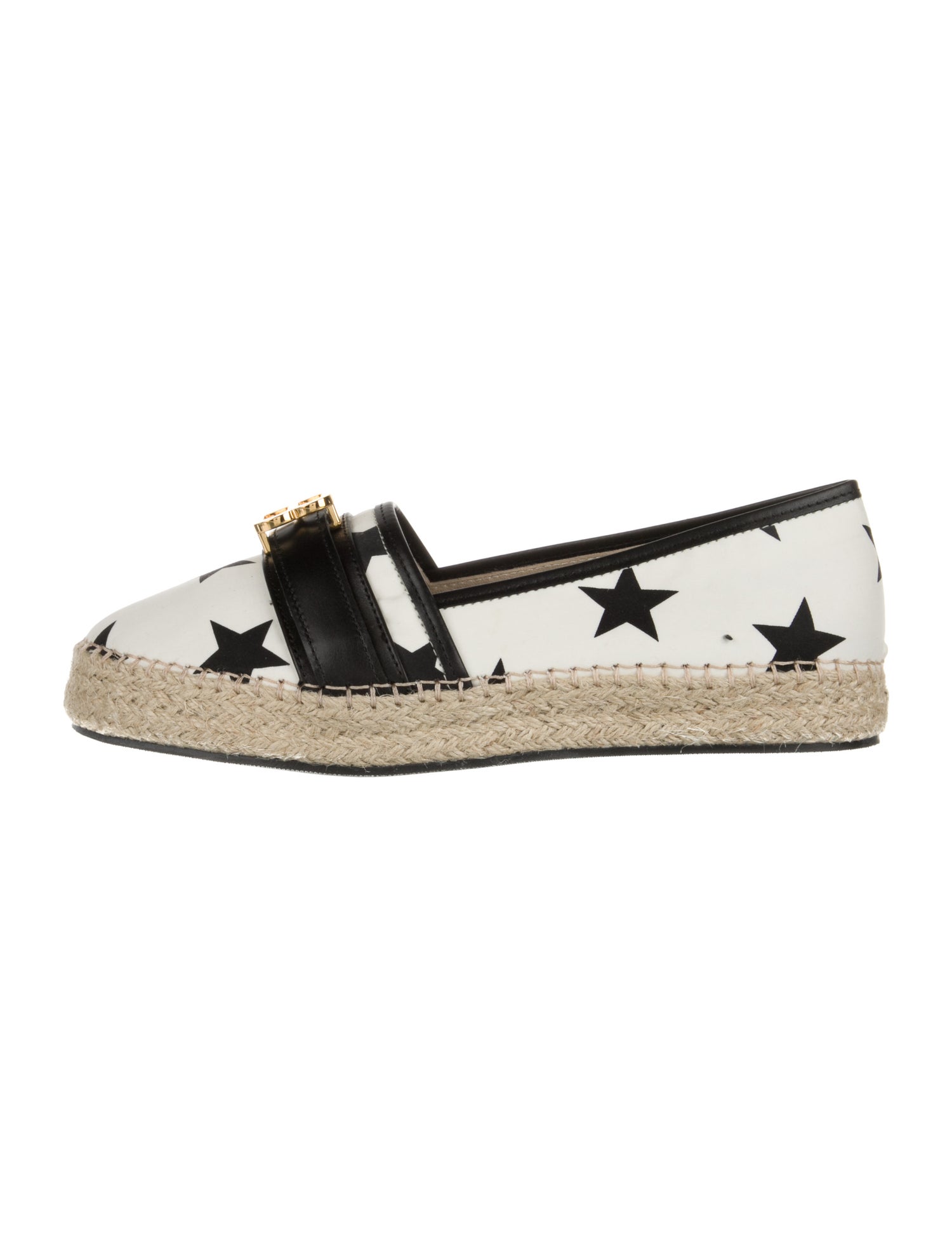 Balmain Leather Floral Print Espadrilles - Neutrals Flats, Shoes ...