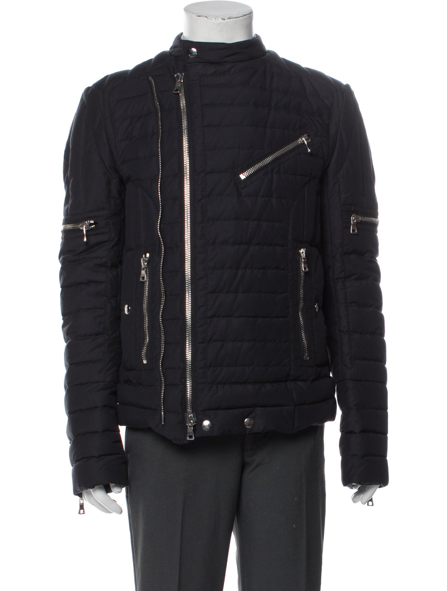 Balmain Moto Jacket - Black Outerwear, Clothing - BAM92401 | The RealReal