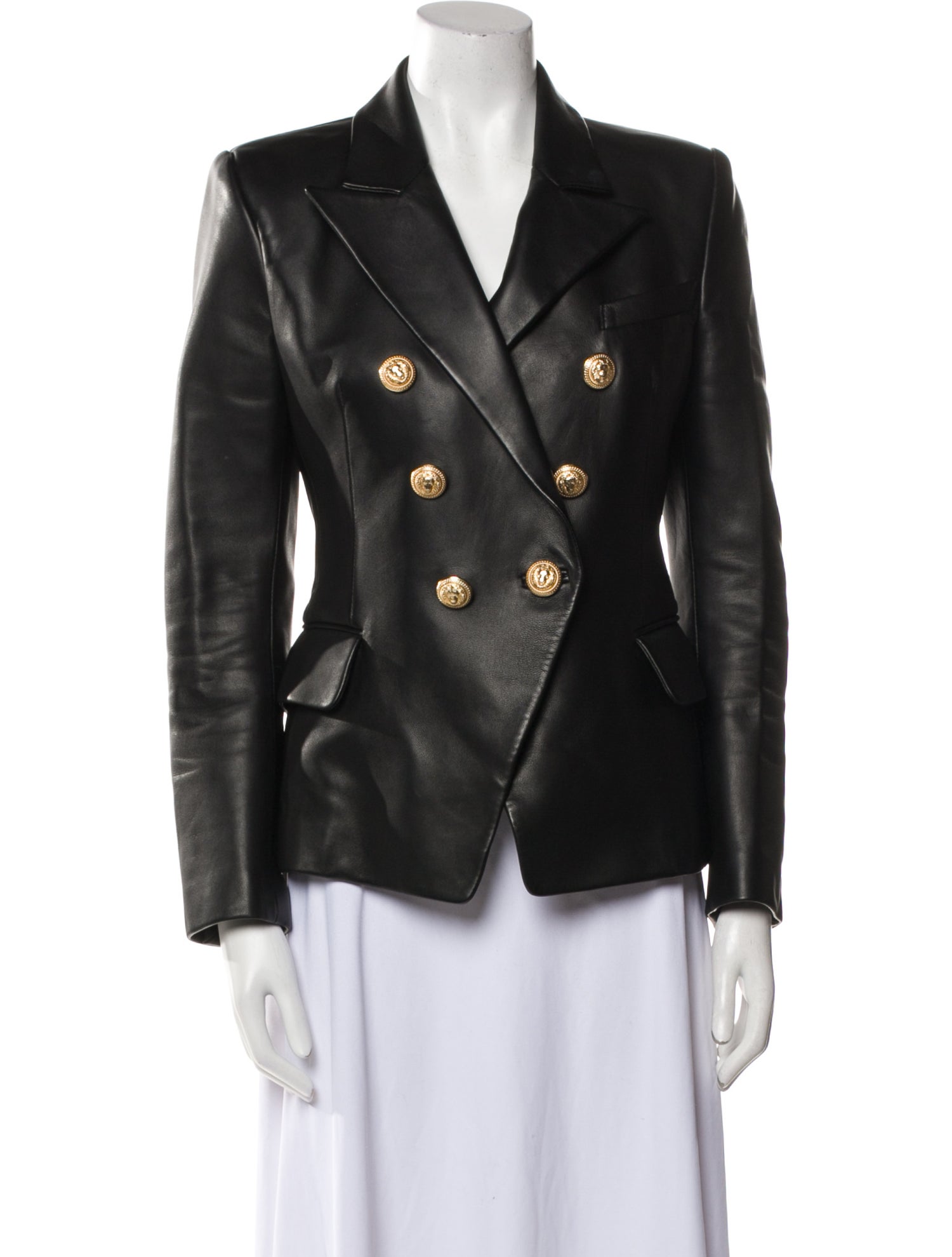 Balmain Lambskin Blazer - Black Jackets, Clothing - BAM94071 | The RealReal