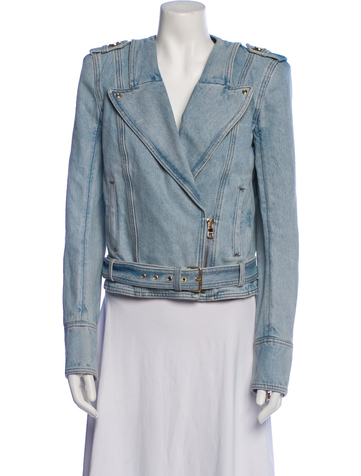 Balmain Denim Jacket - Blue Jackets, Clothing - BAM97006 | The RealReal