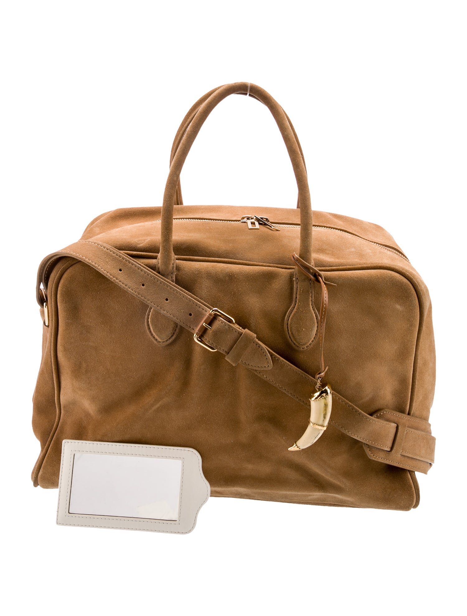 Balmain Suede Crossbody Bag - Neutrals Crossbody Bags, Handbags ...