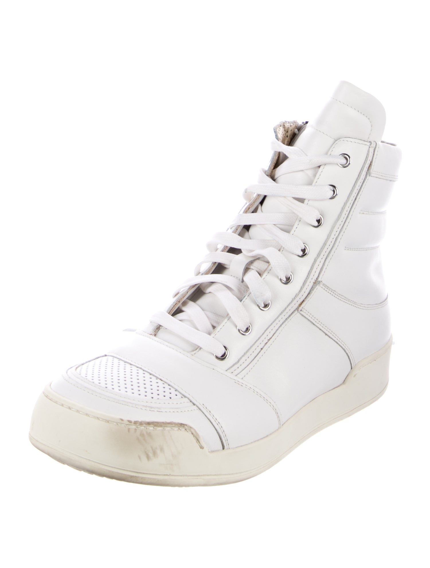 Balmain Leather Sneakers - White Sneakers, Shoes - BAM98262 | The RealReal