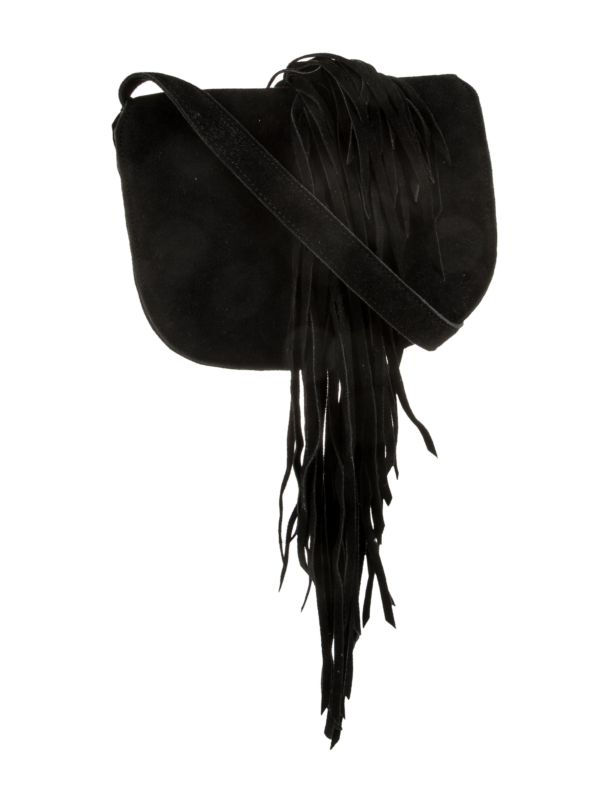 Balmain Suede Evening Bag - Black Crossbody Bags, Handbags - BAM99416 ...