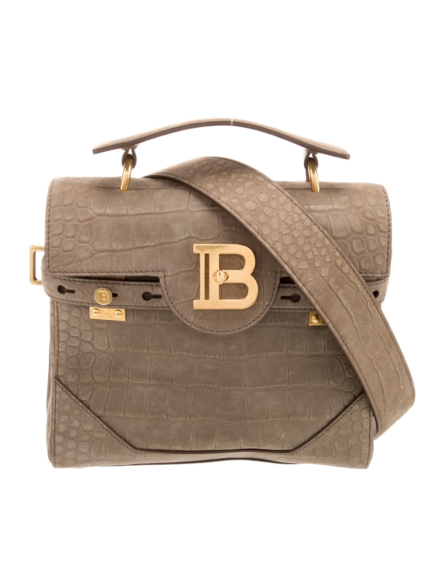 Balmain Suede Bbuzz 2022 - Neutrals Shoulder Bags, Handbags - BAM99882 ...