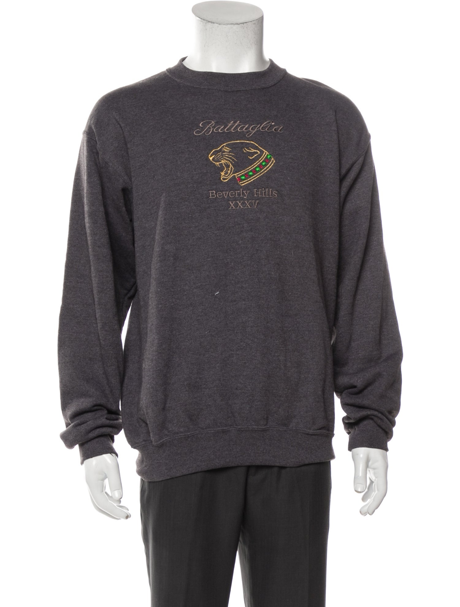 Patta Graphic Print Crew Neck Pullover - Grey Sweaters, Clothing ...