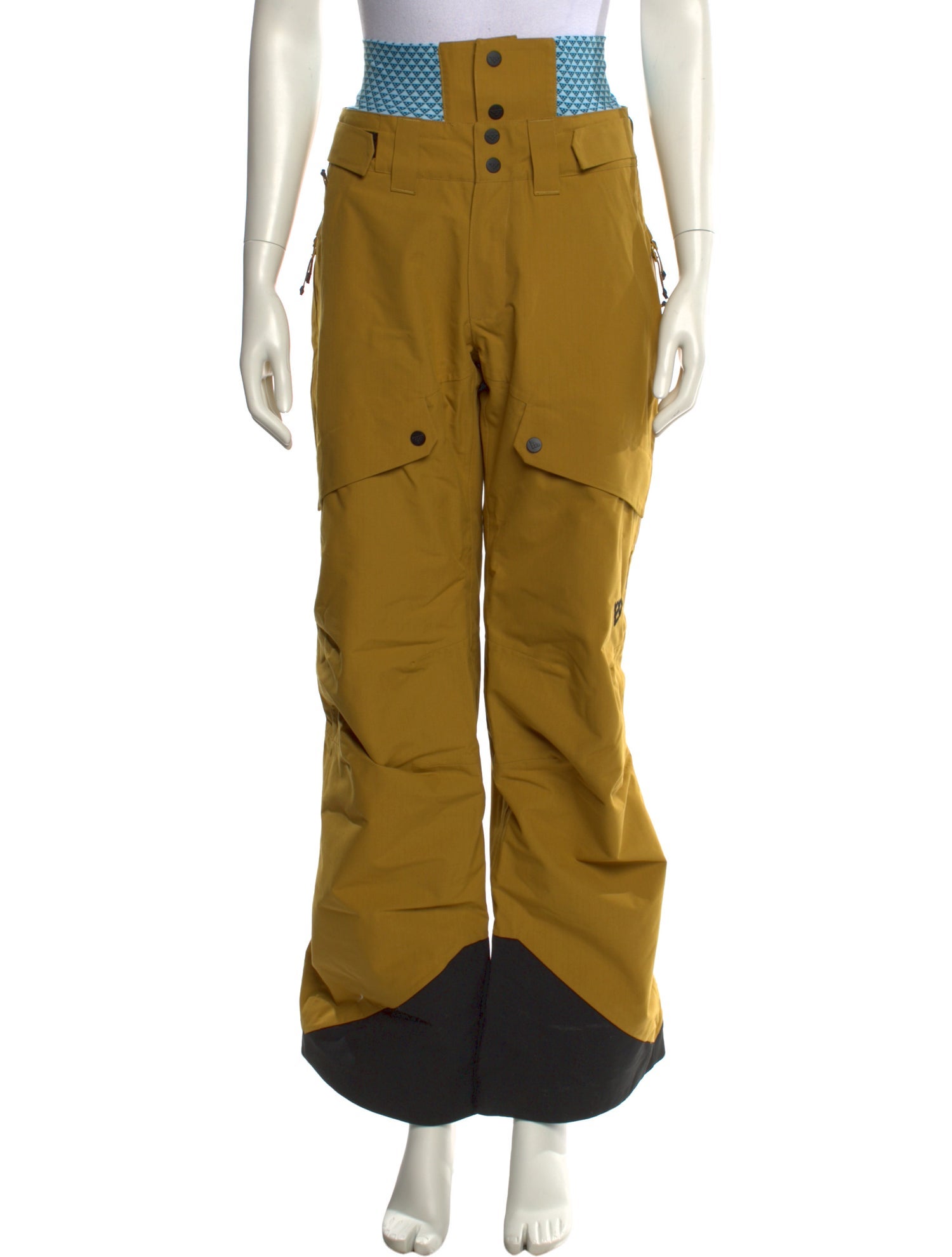 Black Crows Colorblock Pattern Wide Leg Pants w/ Tags - 9.75" Rise ...