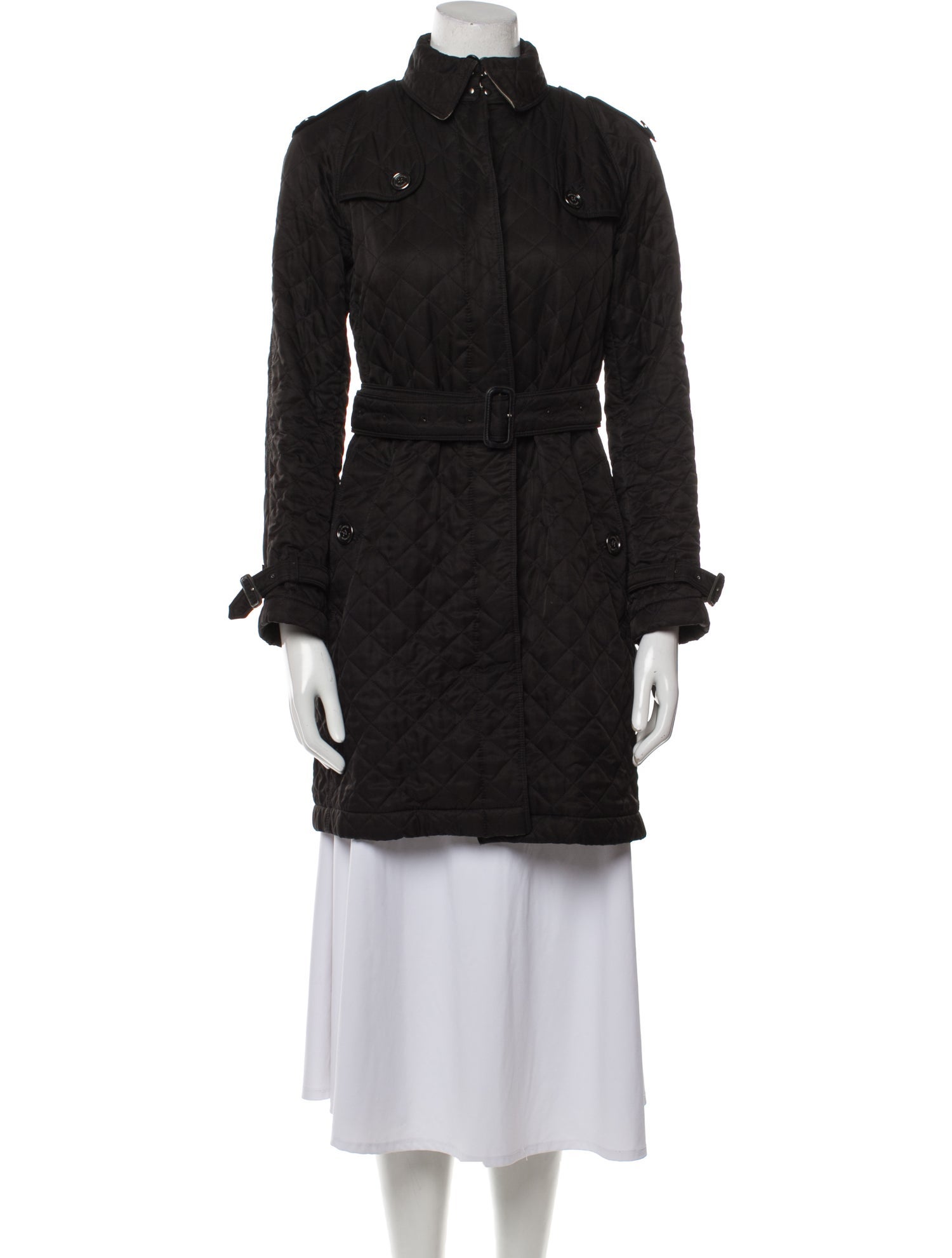 Burberry Brit Trench Coat - Black Coats, Clothing - BBR101270 | The RealReal