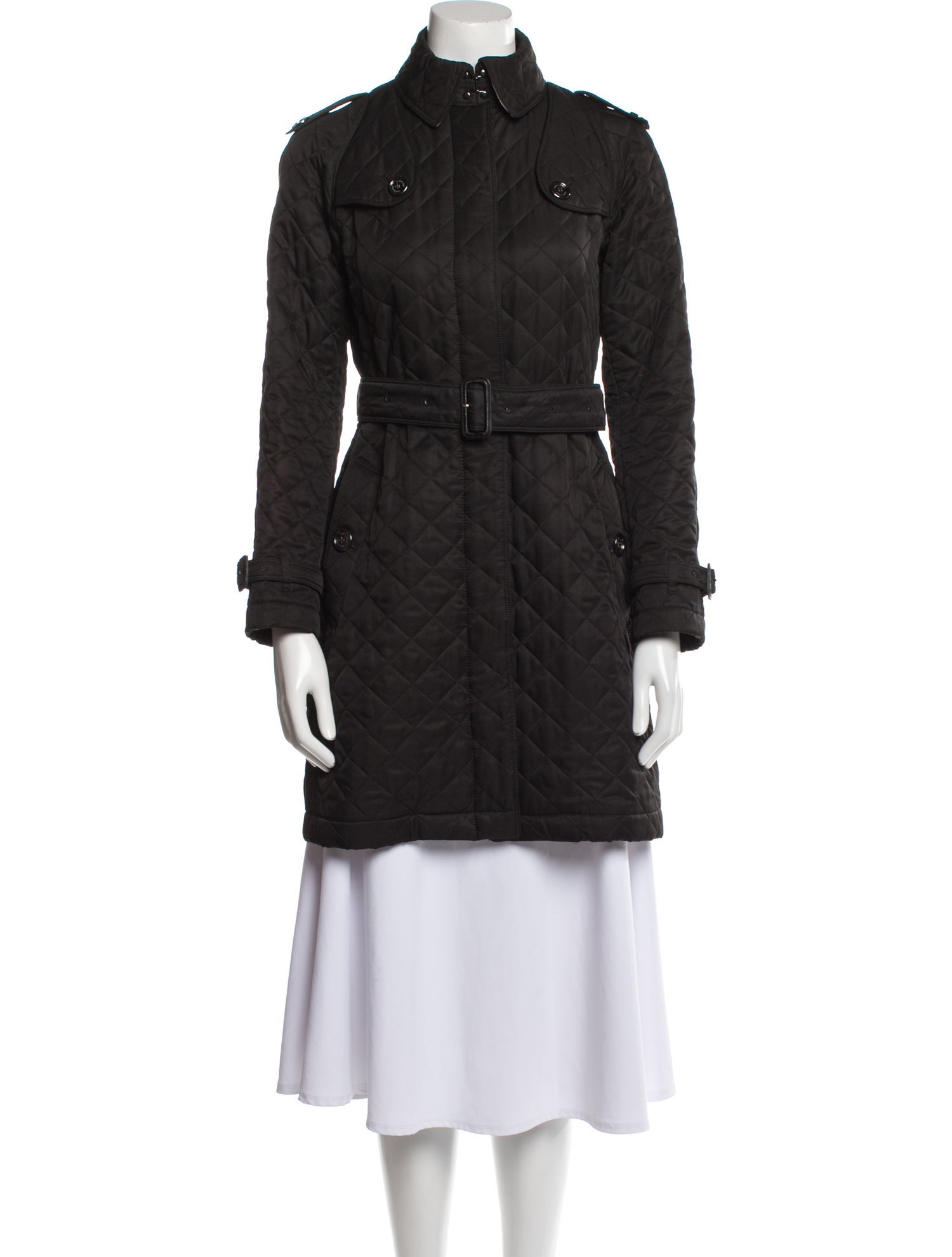 Burberry Brit Trench Coat - Black Coats, Clothing - BBR101618 | The RealReal