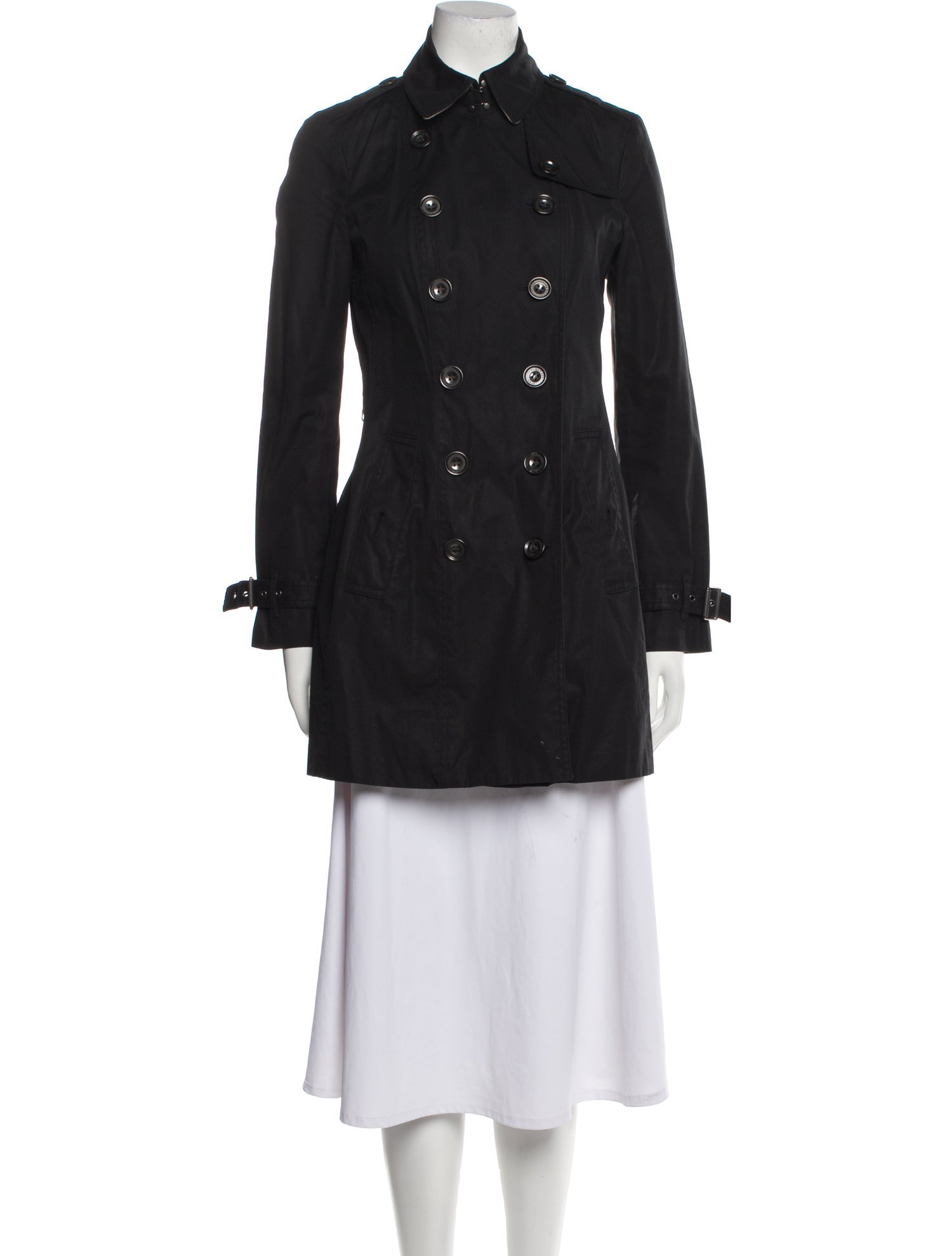 Burberry Brit Trench Coat - Black Coats, Clothing - BBR105346 | The RealReal