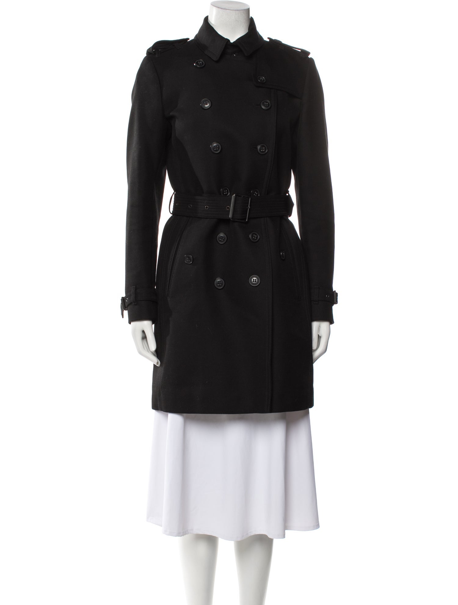 Burberry Brit Trench Coat - Black Coats, Clothing - BBR108722 | The RealReal