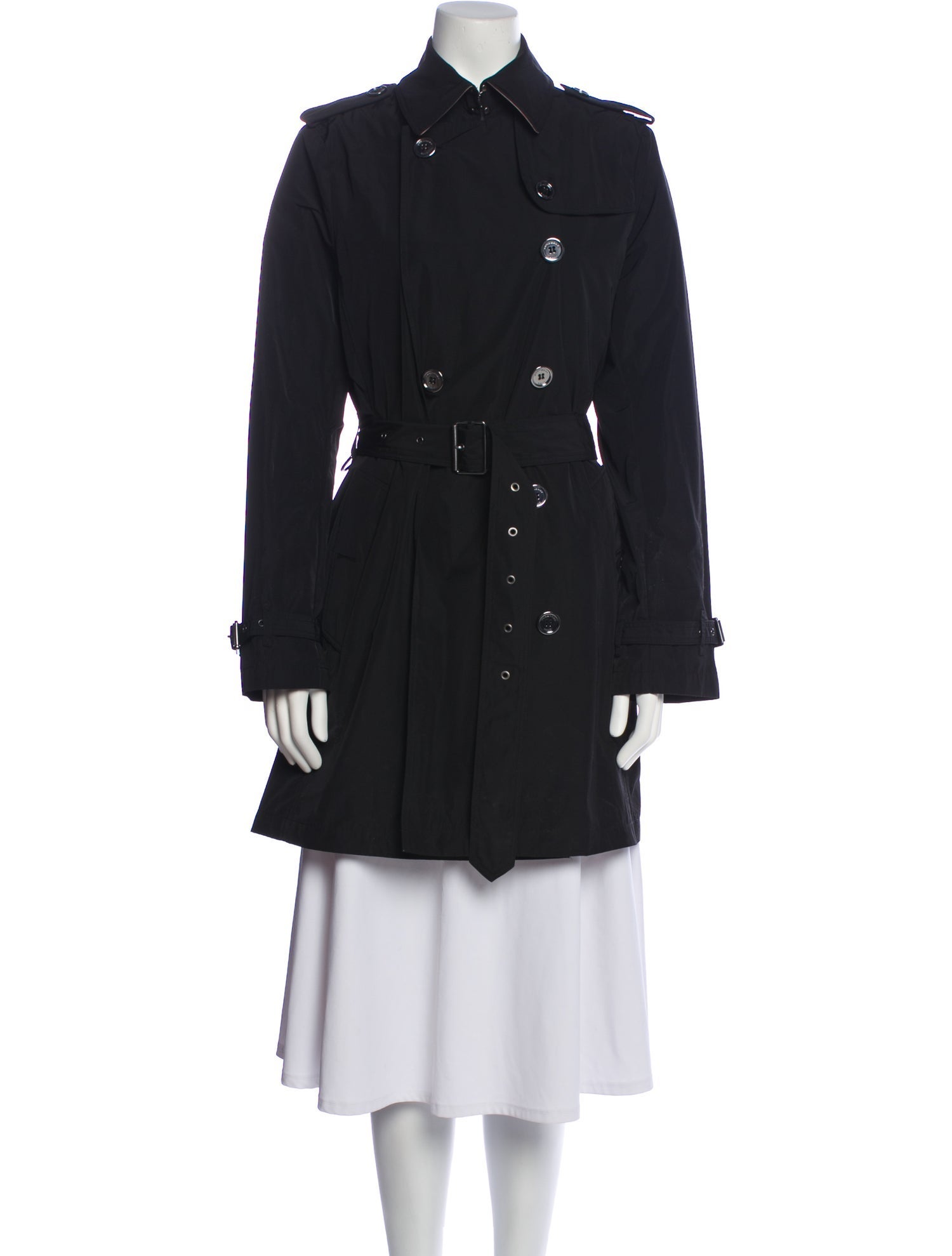 Burberry Brit Trench Coat - Black Coats, Clothing - BBR109281 | The RealReal