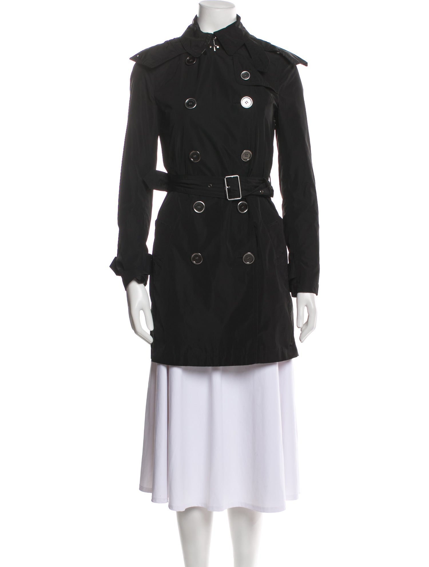 Burberry Brit Trench Coat - Black Coats, Clothing - BBR109650 | The RealReal