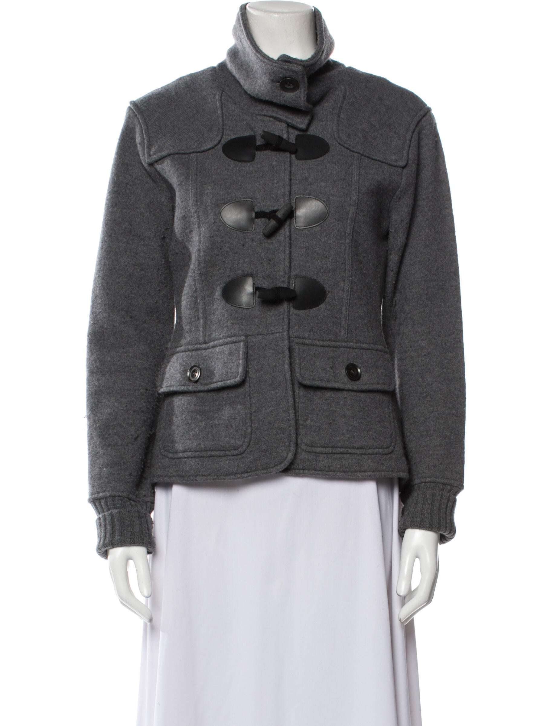 Burberry Brit Merino Wool Utility Jacket - Grey Jackets, Clothing ...