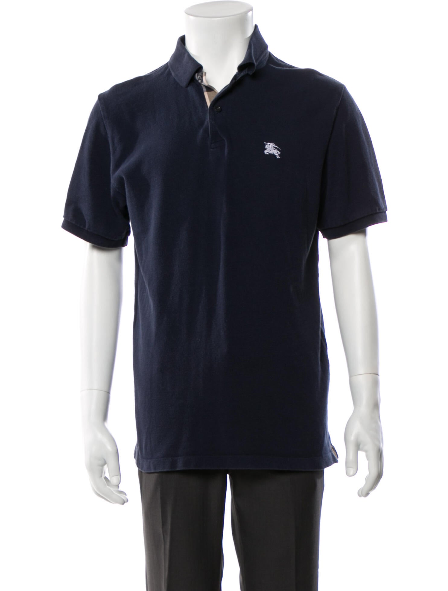 Burberry Brit Collar Short Sleeve Polo Shirt - Blue Polos, Clothing ...