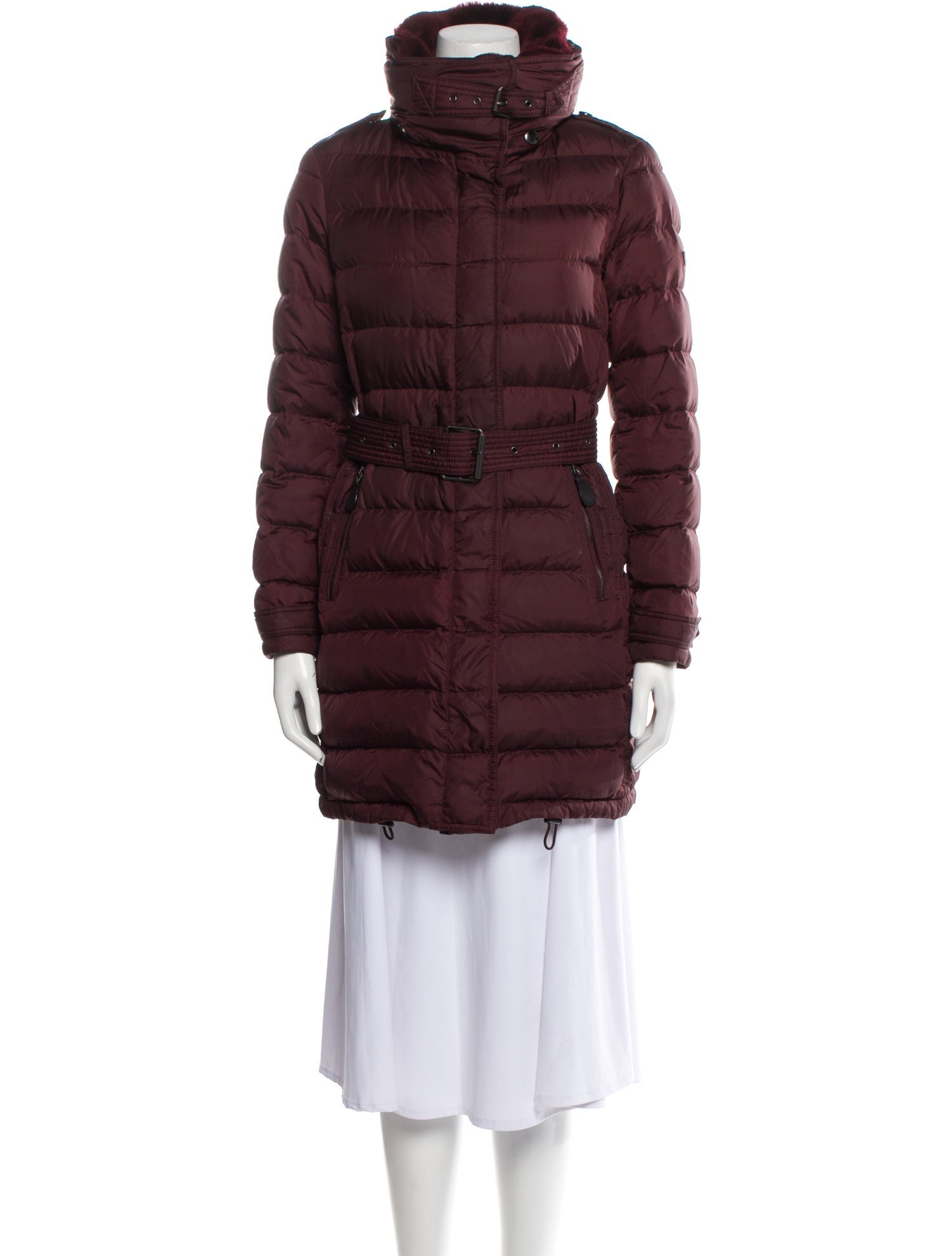 Post Card Hooded Knee-Length Coat - Grey Coats, Clothing - PSC20127 ...