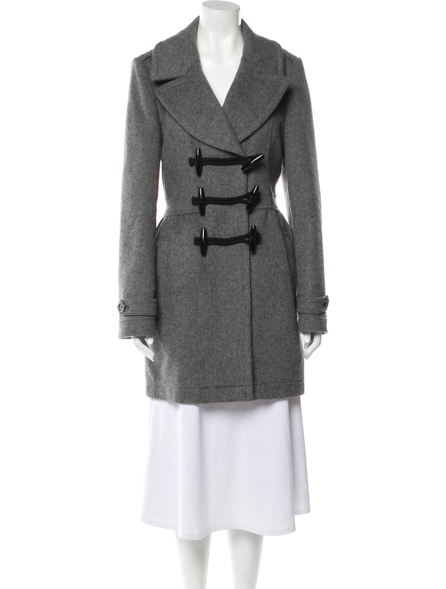 Burberry Brit Peacoat - Grey Coats, Clothing - BBR97354 | The RealReal