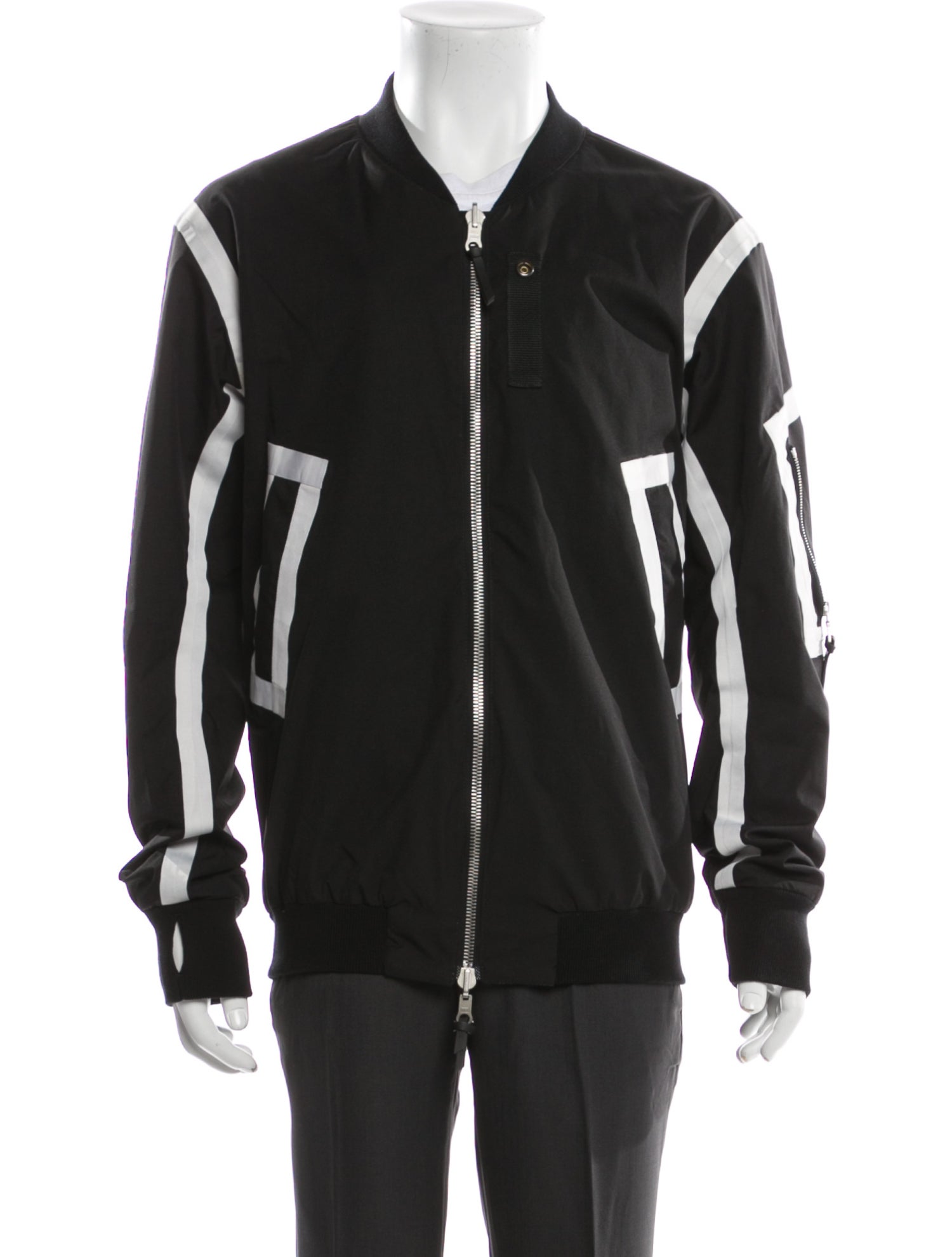 Boris Bidjan Saberi Colorblock Pattern Bomber Jacket - Black Outerwear ...