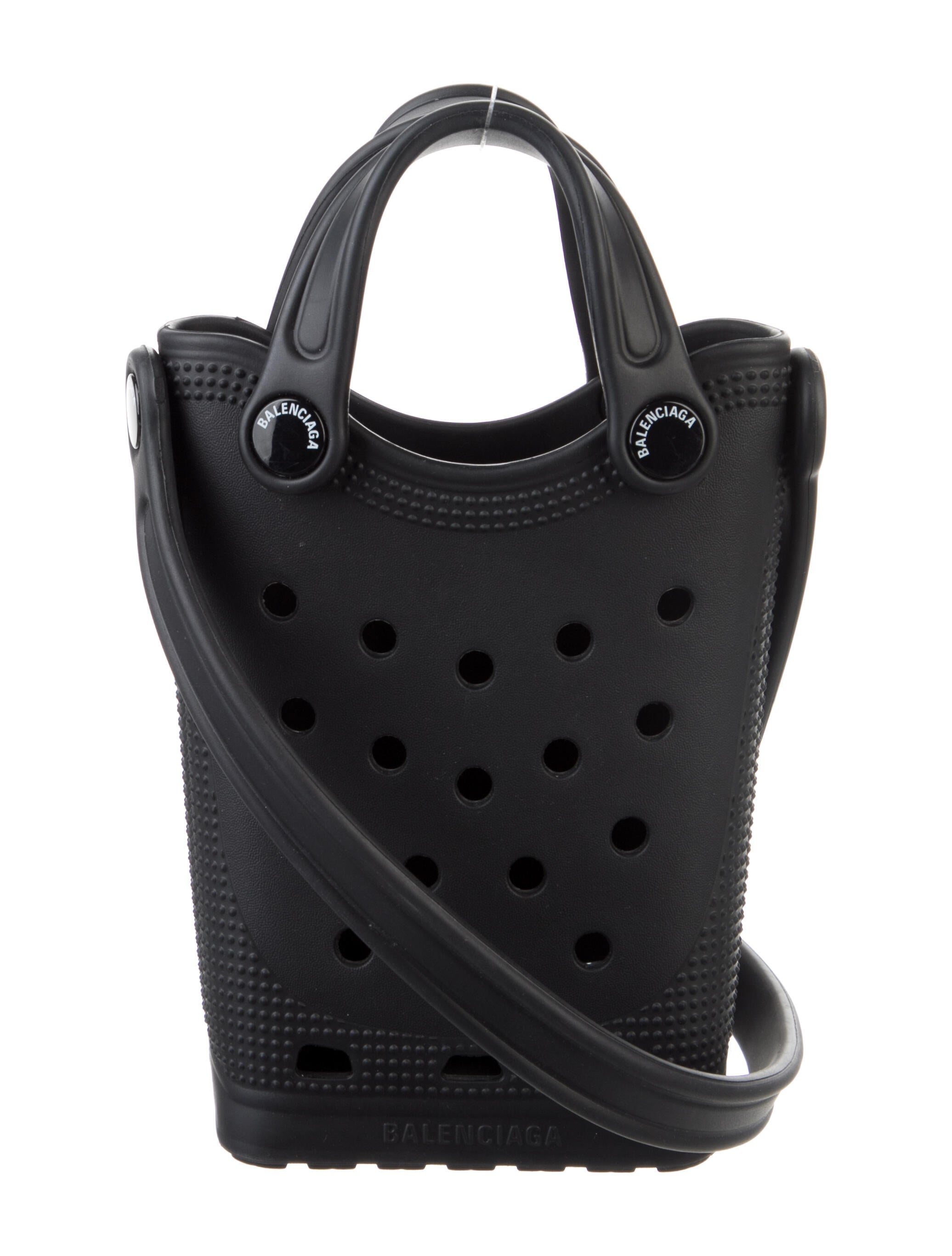 Balenciaga x Crocs 2022 Phone Holder Bag - Black Mini Bags, Handbags ...