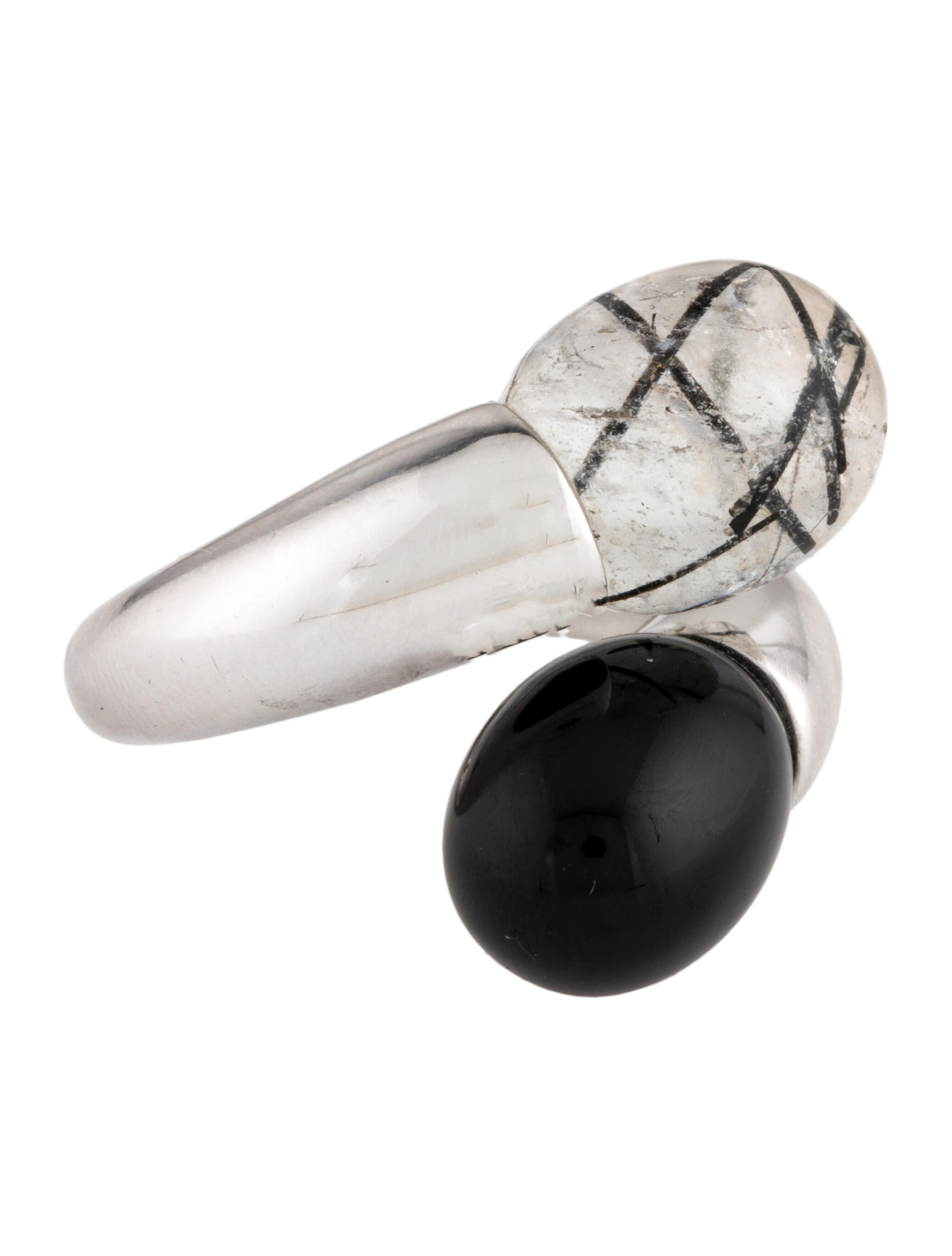 Lalique Crystal 'Gourmande' Cocktail Ring - Sterling Silver Cocktail ...
