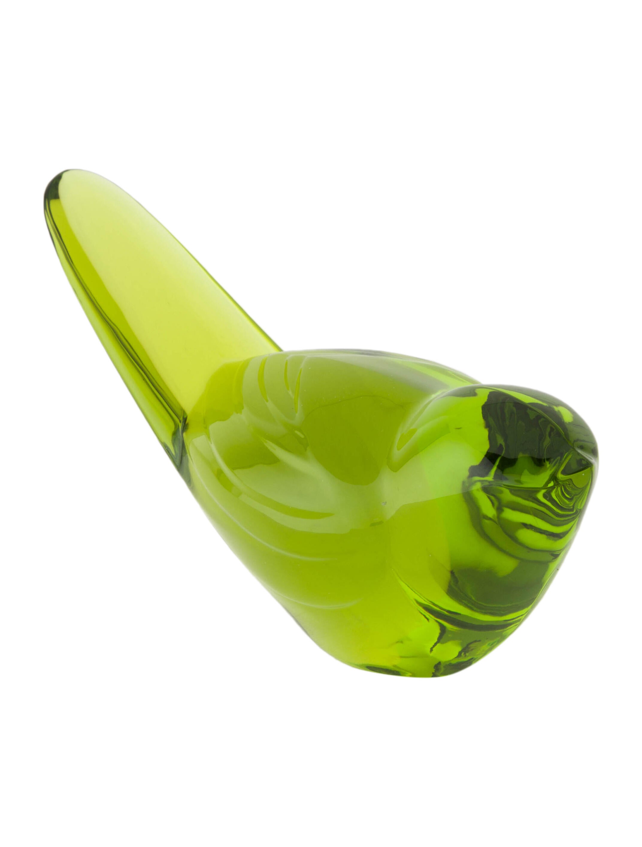 Baccarat Crystal Titi Bird Figurine - Green Decorative Accents, Decor ...