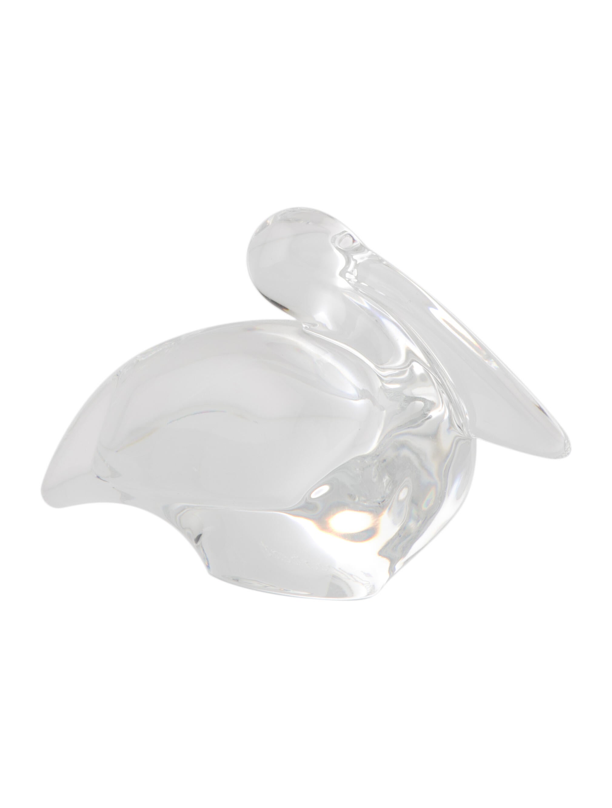 Baccarat Crystal Bird Figurine - Clear Decorative Accents, Decor ...
