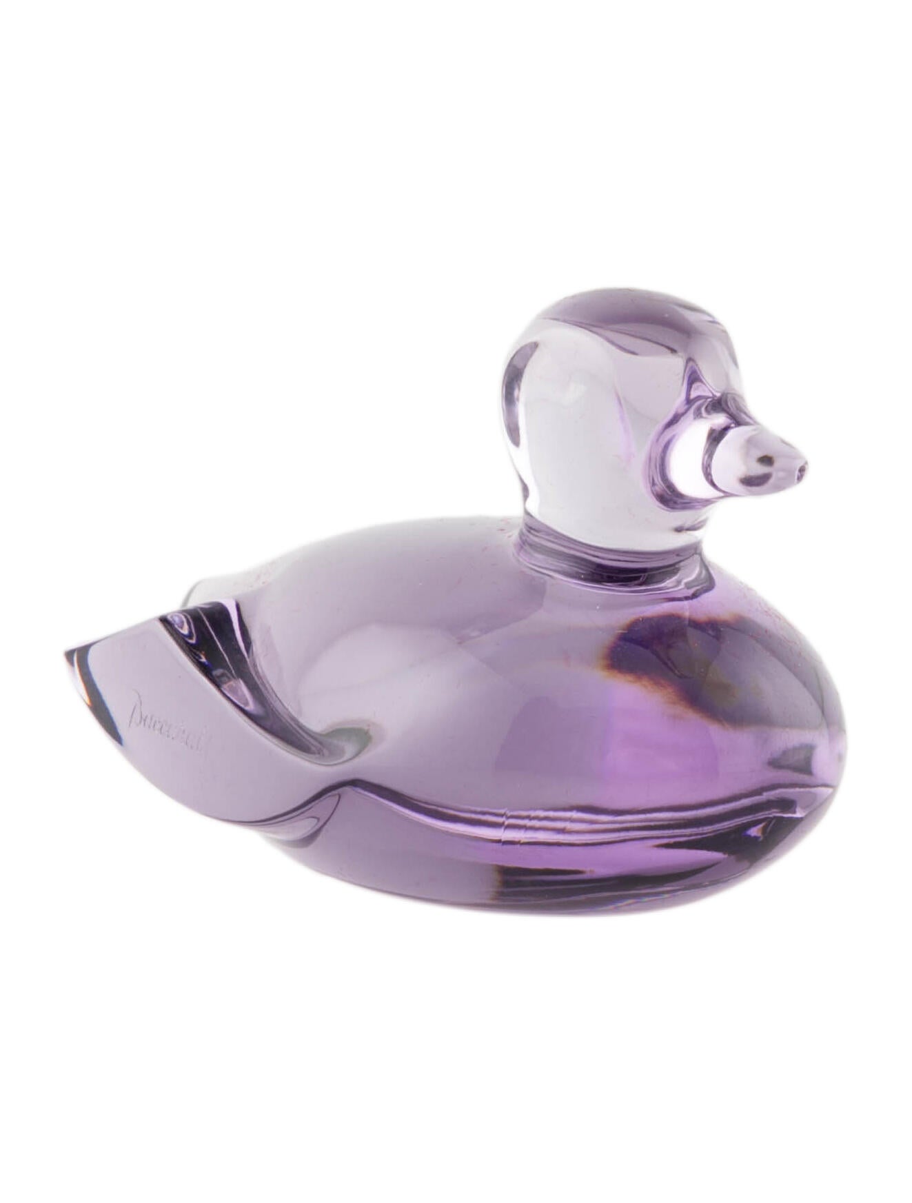 Baccarat Crystal Duck Figurine - Purple Decorative Accents, Decor ...