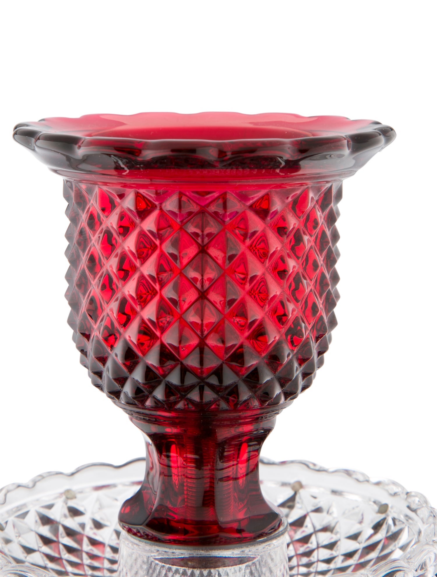 Baccarat Zenith Candlestick - Red Decorative Accents, Decor ...
