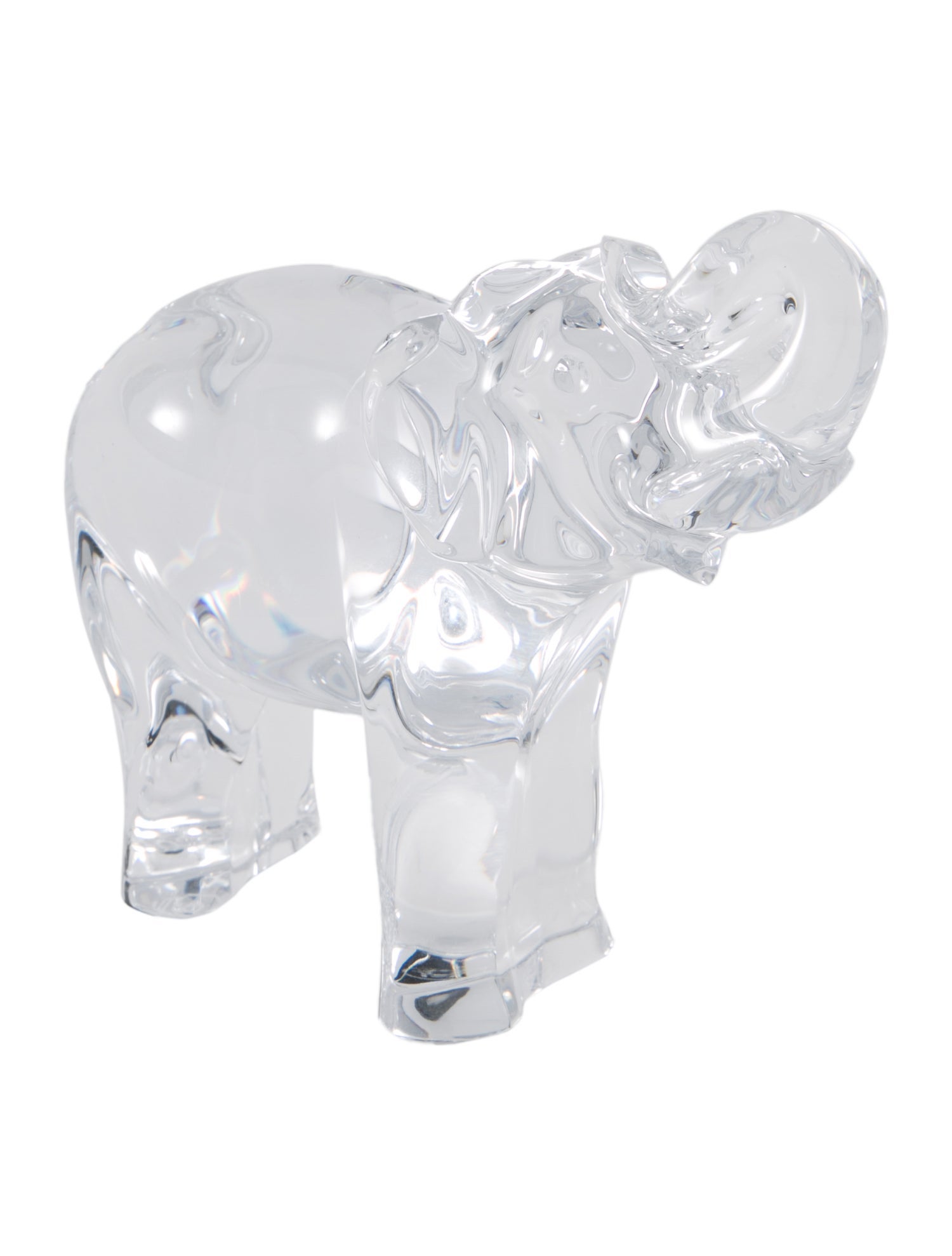 Baccarat Crystal Elephant Figurine - Clear Decorative Accents, Decor ...