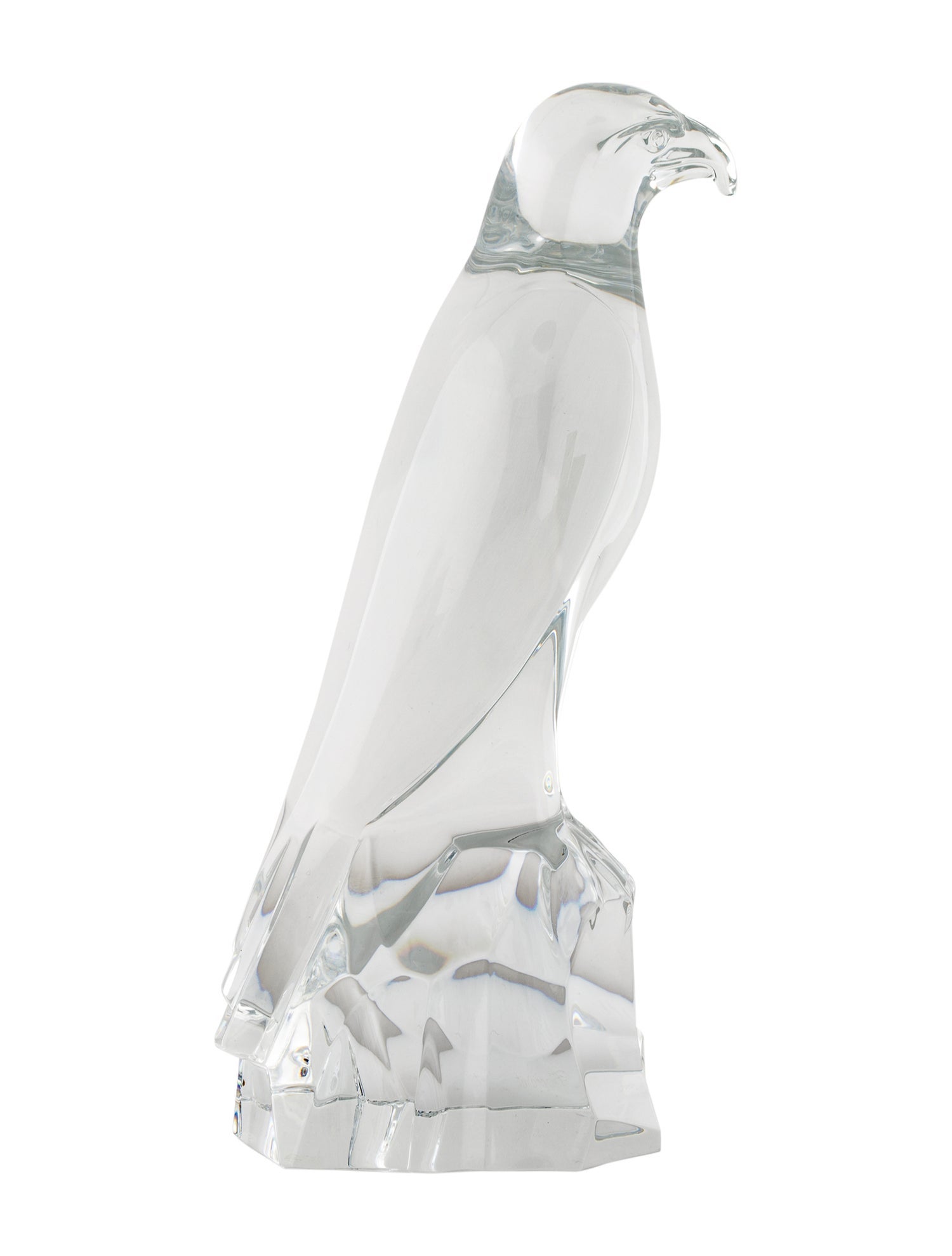 Baccarat Crystal Perched Eagle Figurine - Clear Decorative Accents ...