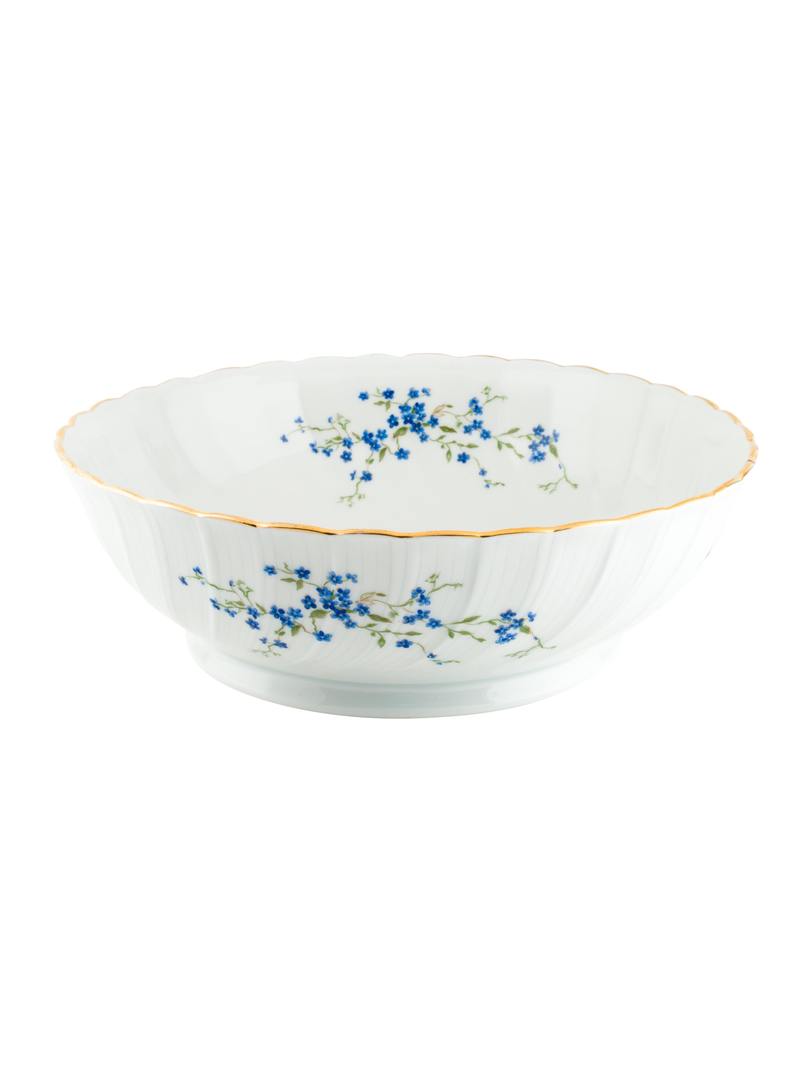 Bernardaud 20-Piece Limoges Porcelain Myosotis Table Service - Blue, 21 ...
