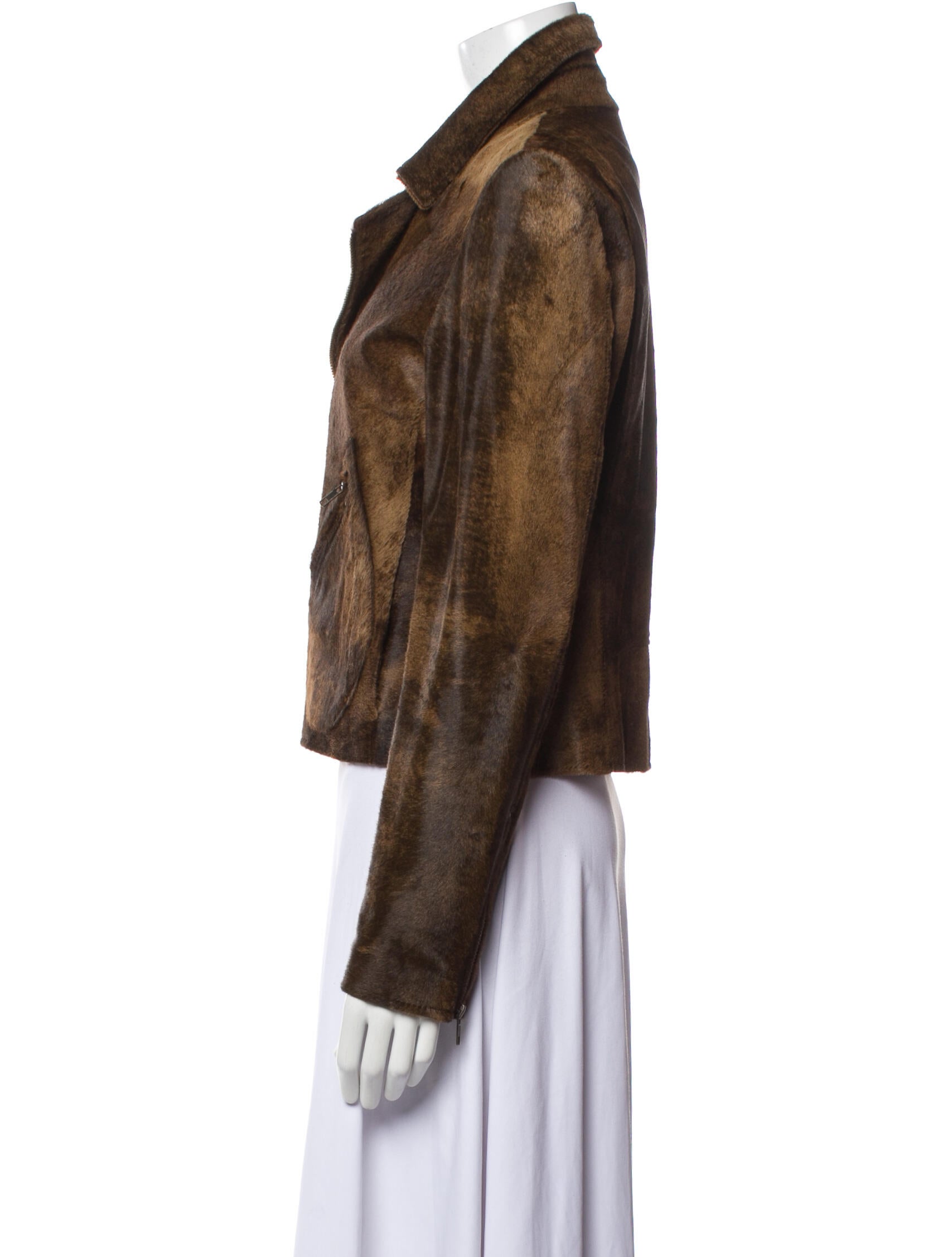 Billy Reid Leather Biker Jacket - Brown Jackets, Clothing - BDR25017 ...