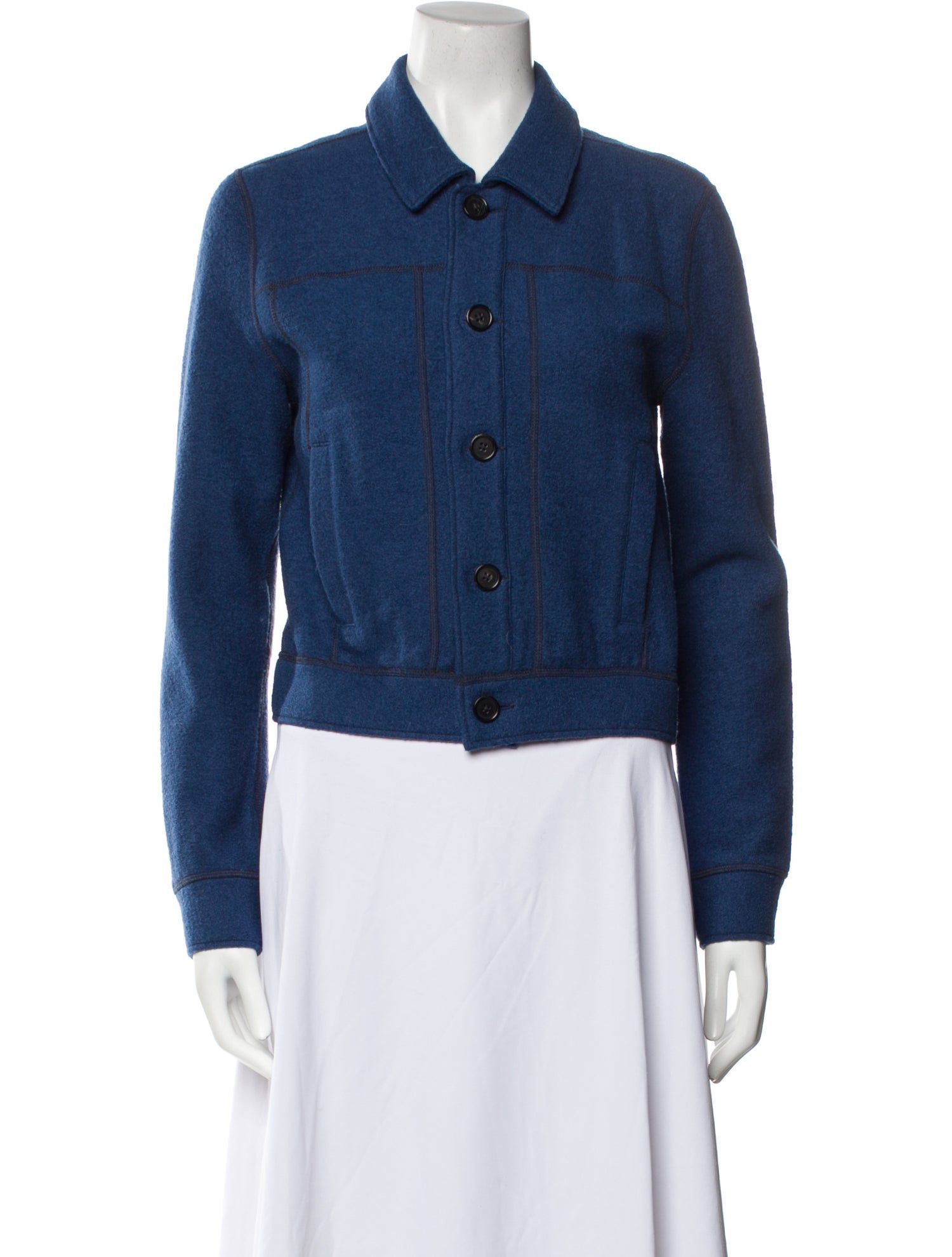 Billy Reid Wool Denim Jacket - Blue Jackets, Clothing - BDR27542 | The ...