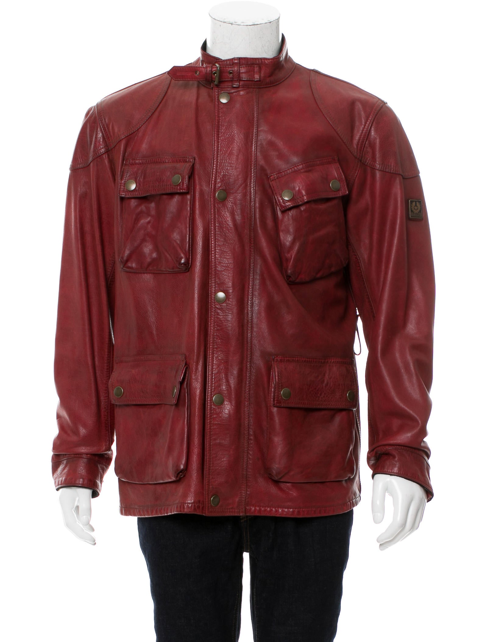 Belstaff Panther 1966 Leather Jacket - Red Outerwear, Clothing - BEL22297 | The RealReal
