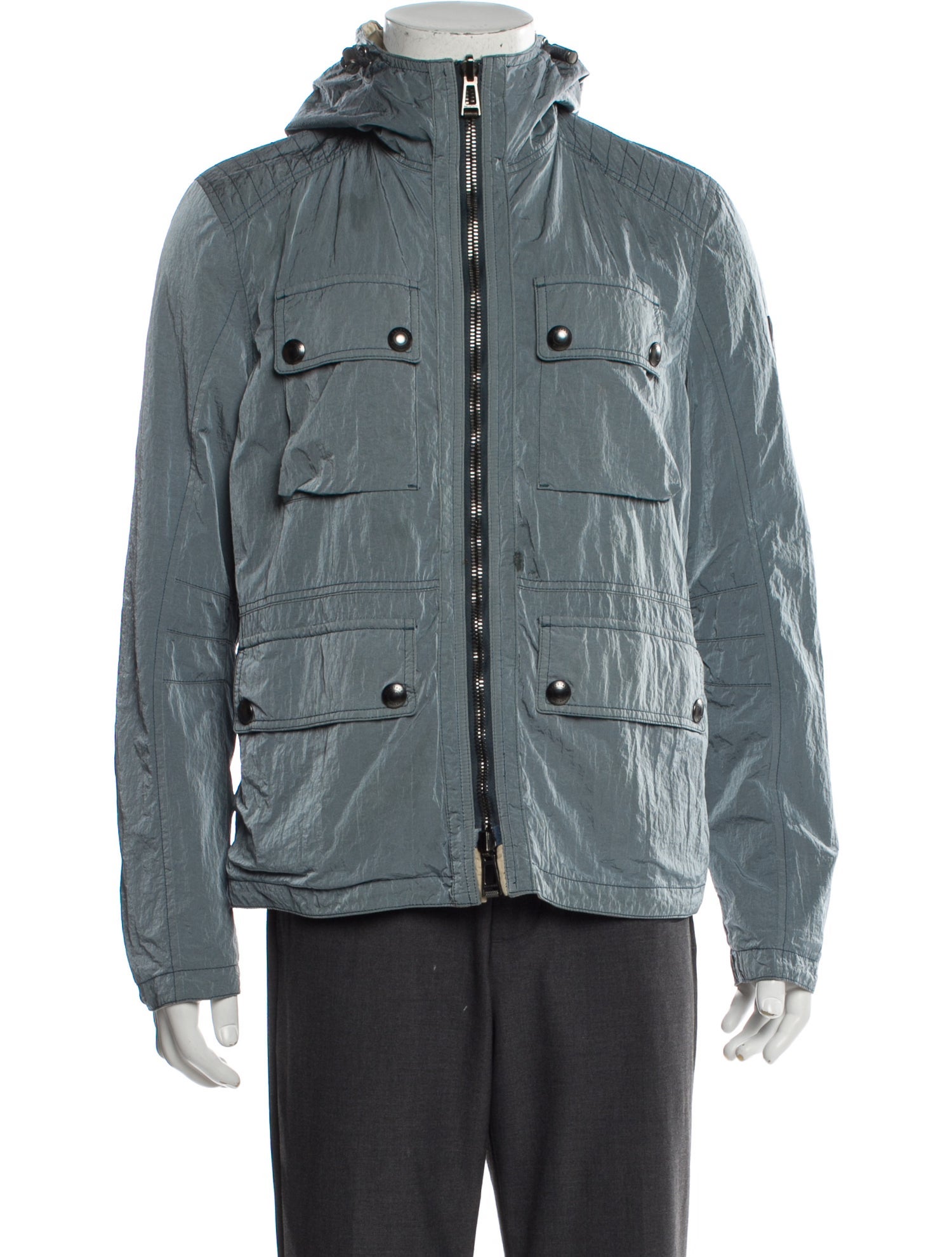 Belstaff Utility Jacket - Blue Outerwear, Clothing - BEL34155 | The ...