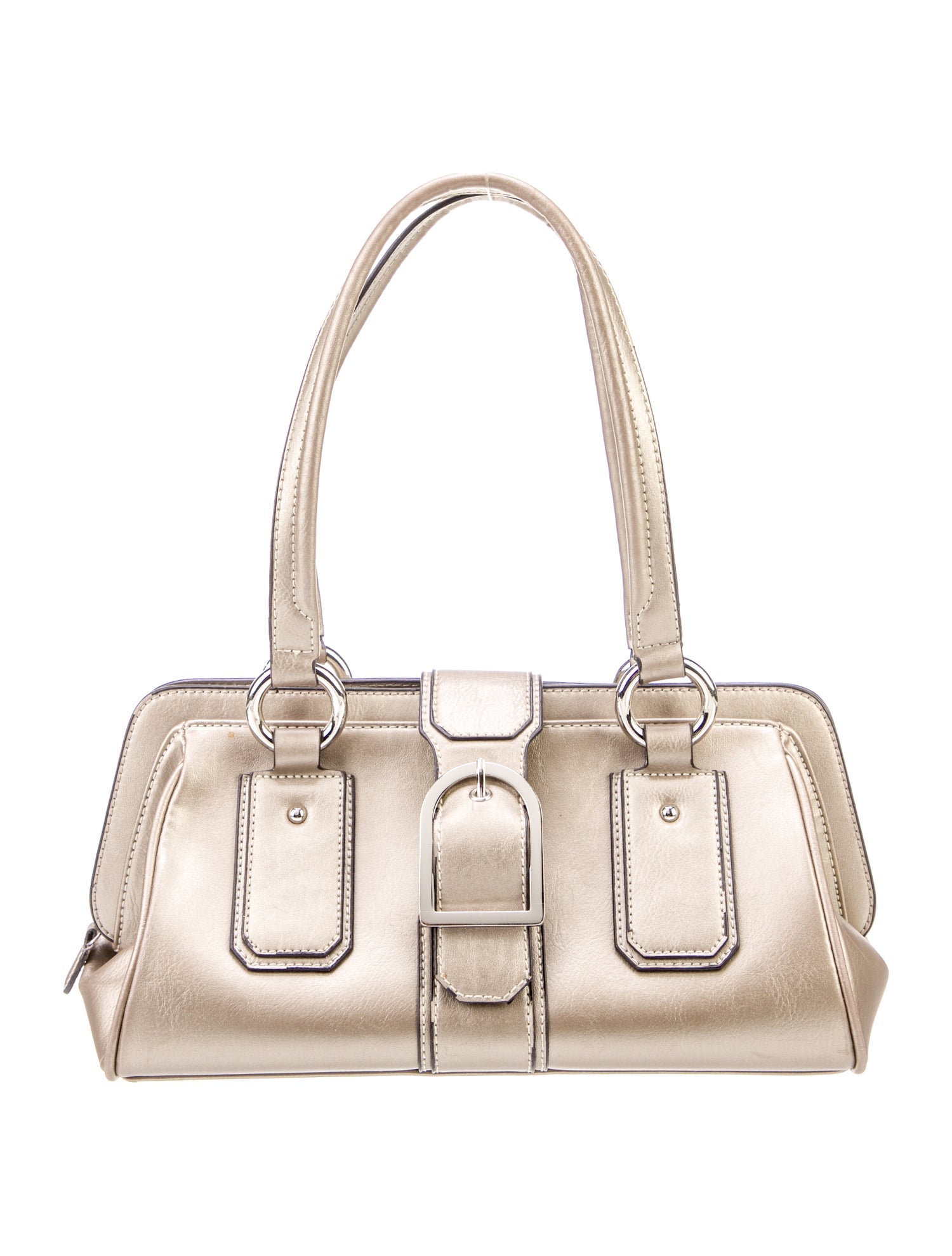 Bellerose Metallic Leather Handle Bag - Metallic Shoulder Bags ...