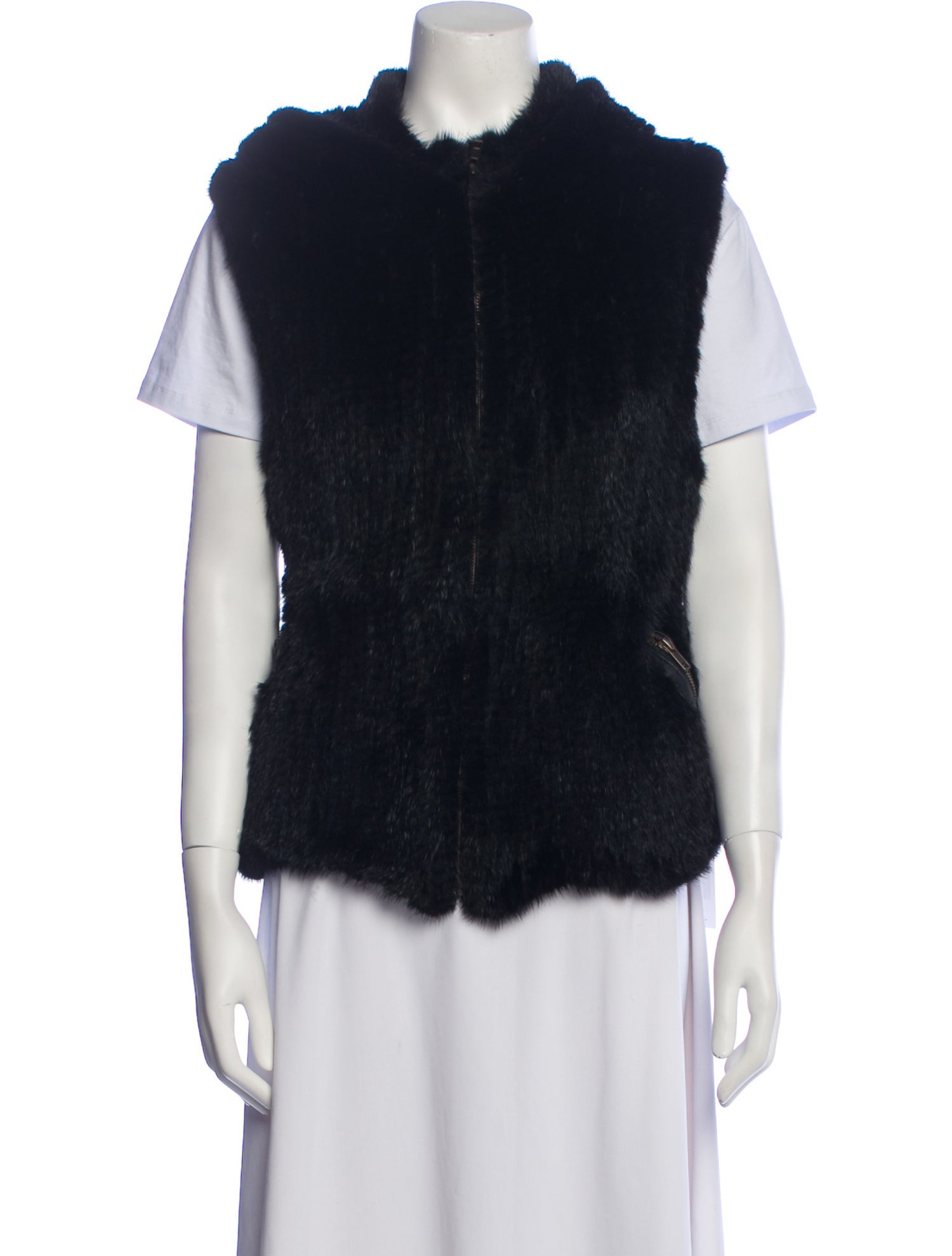 Belle Fare Mink Fur Jacket - Black Jackets, Clothing - BELLF21352 | The ...