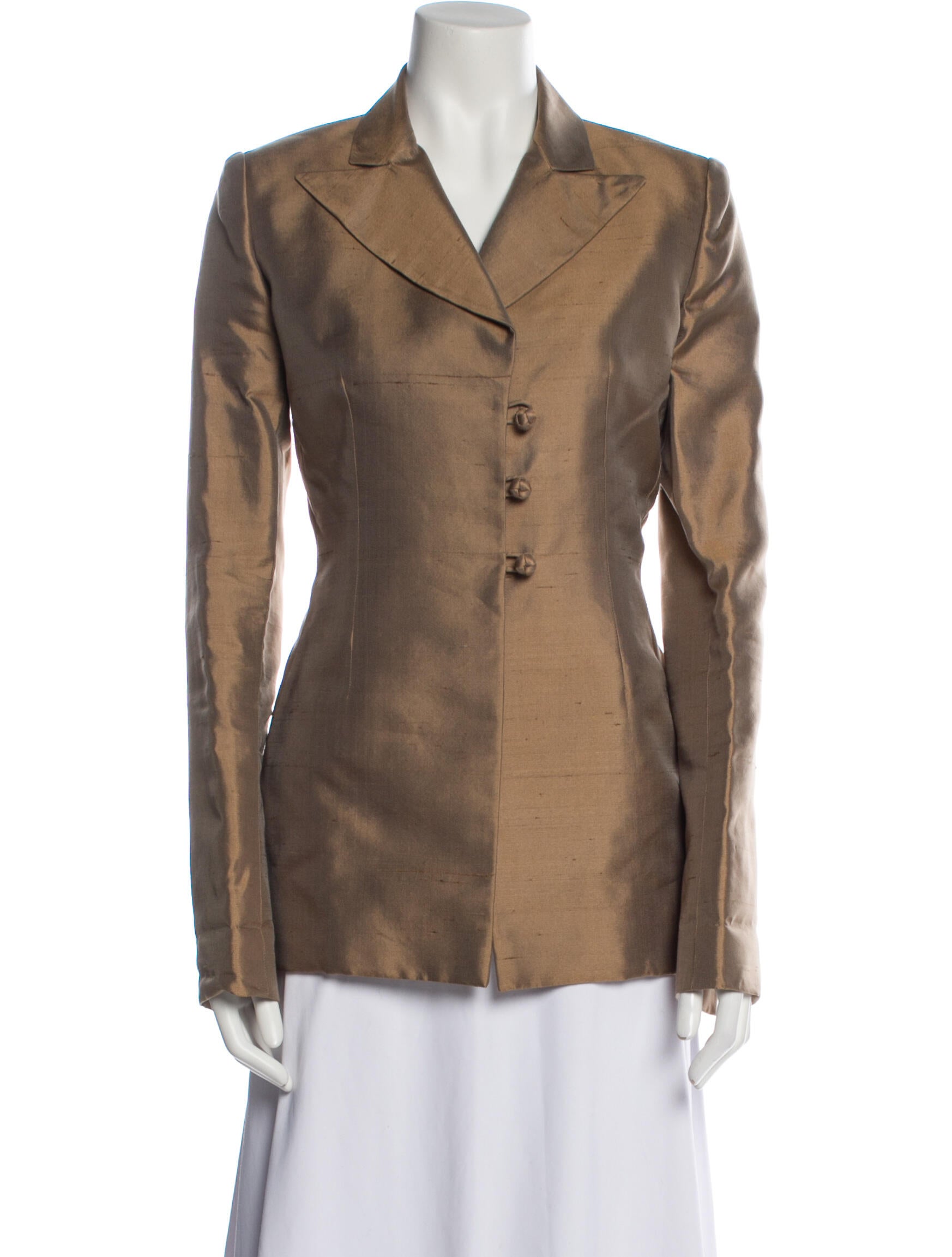 Bill Blass Vintage Late 1980s Early 1990s Blazer Brown Jackets Clothing Bil27733 The